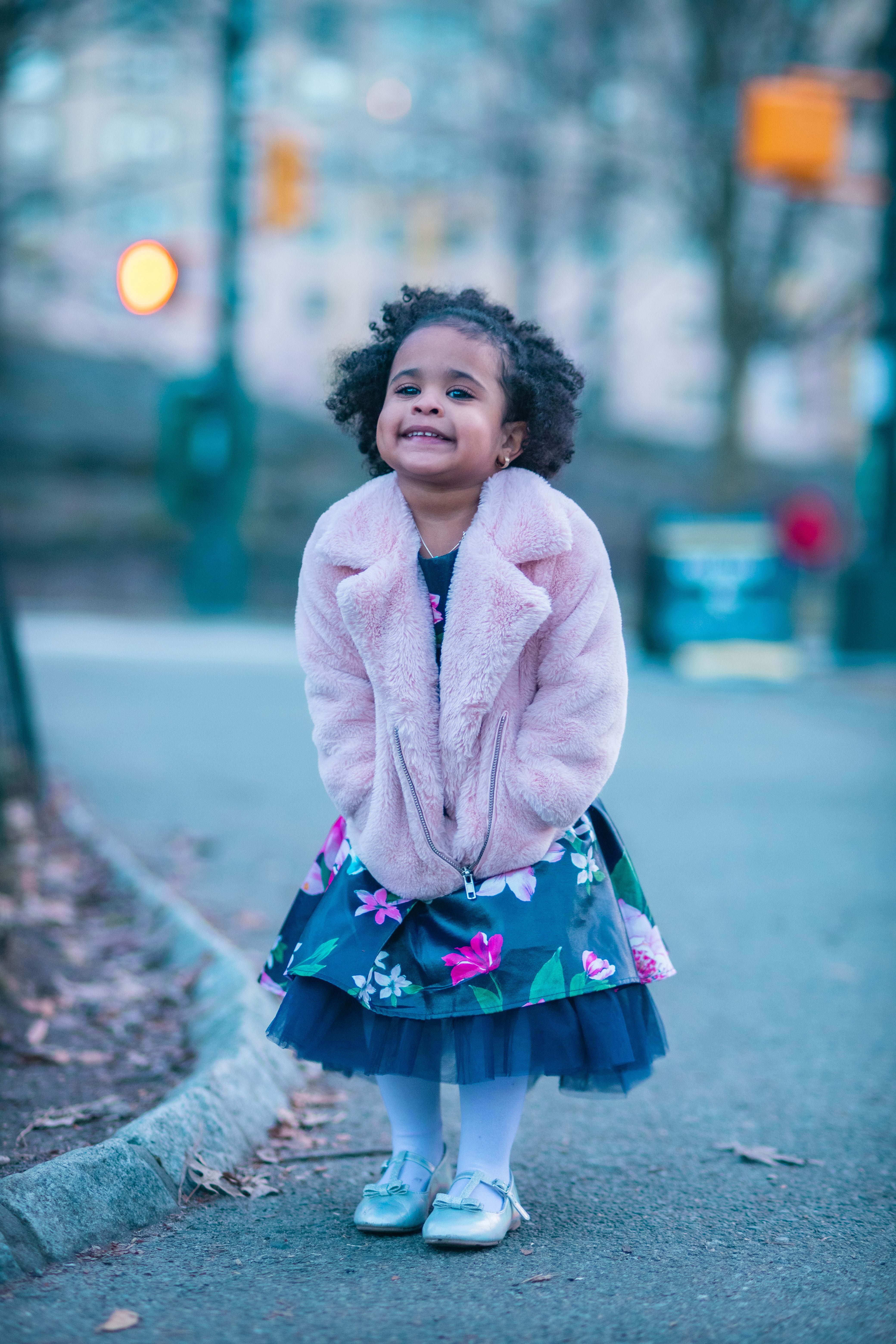 Little Girl Wearing a Pink Jacket · Free Stock Photo