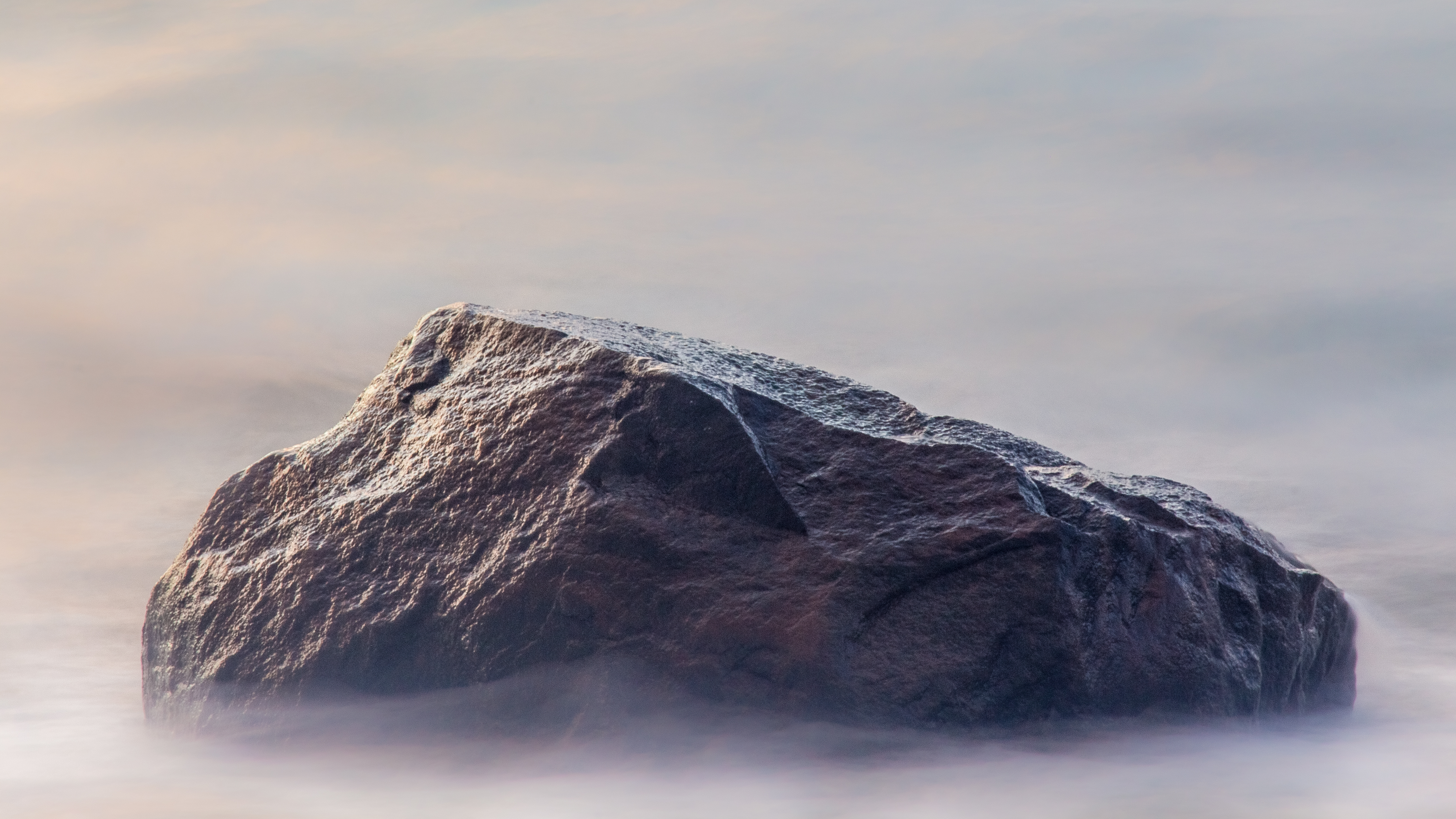 Fog around a Rock · Free Stock Photo