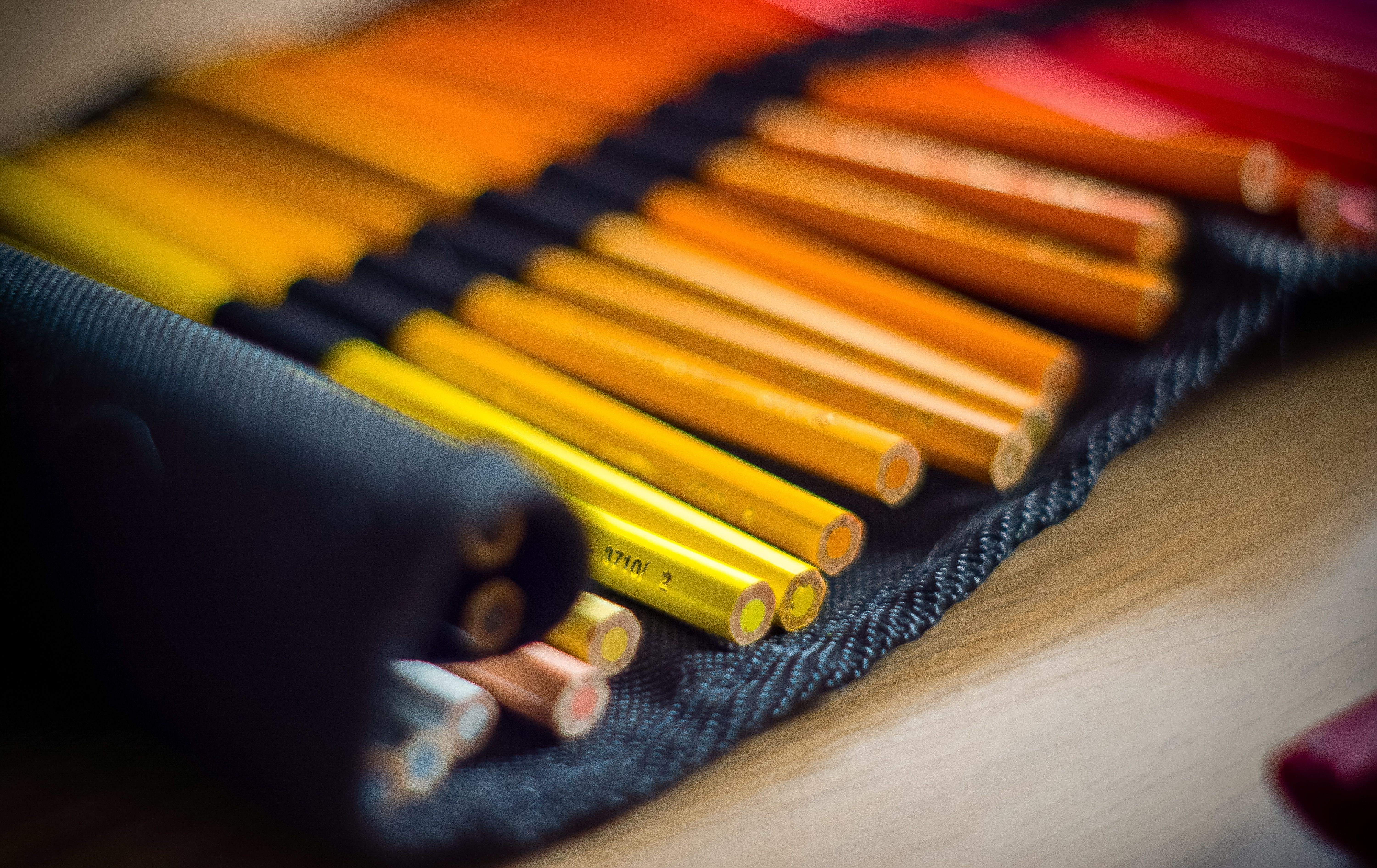 Close Up Photography of Colored Pencils · Free Stock Photo