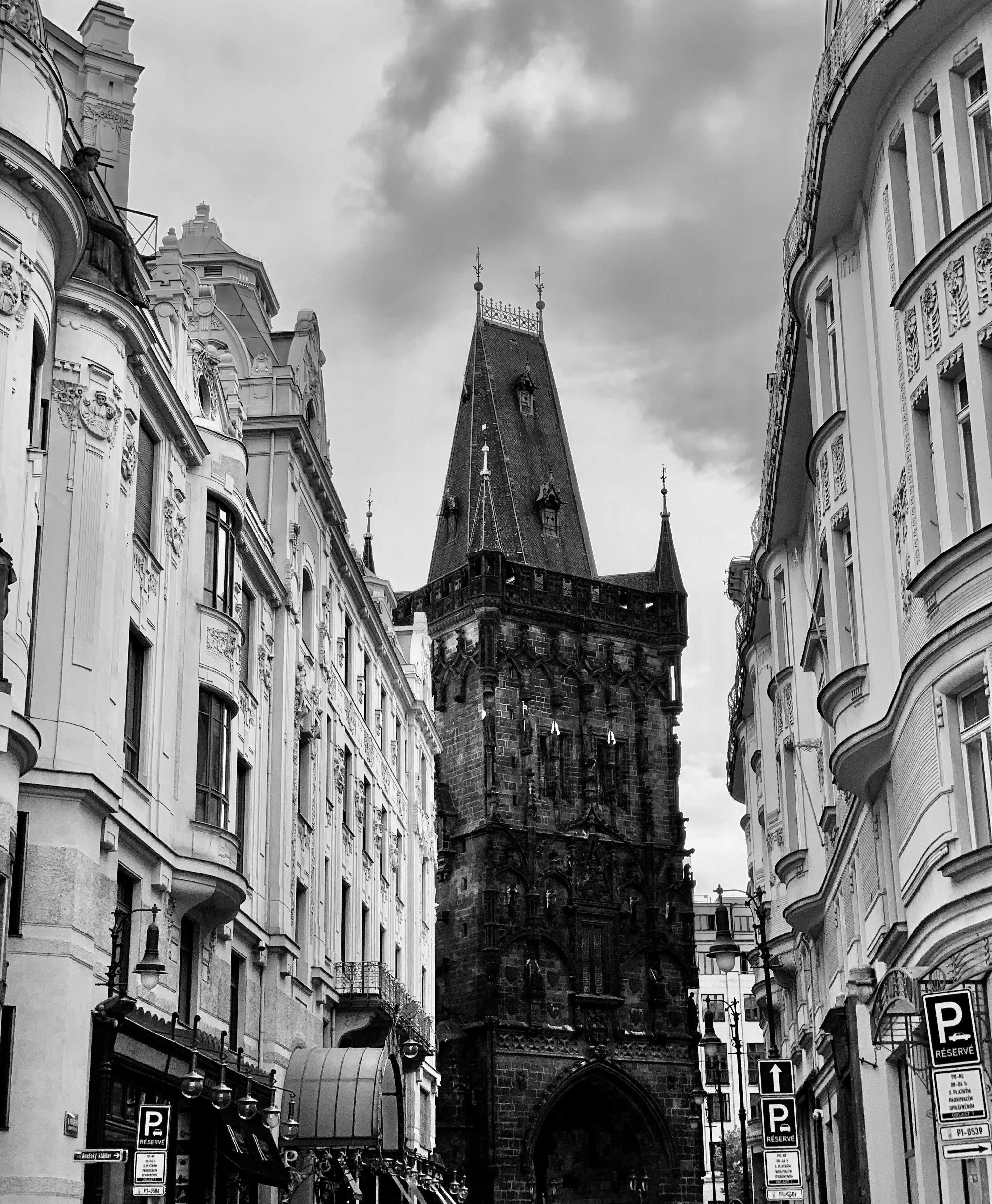 Grayscale Photo of Concrete Buildings · Free Stock Photo