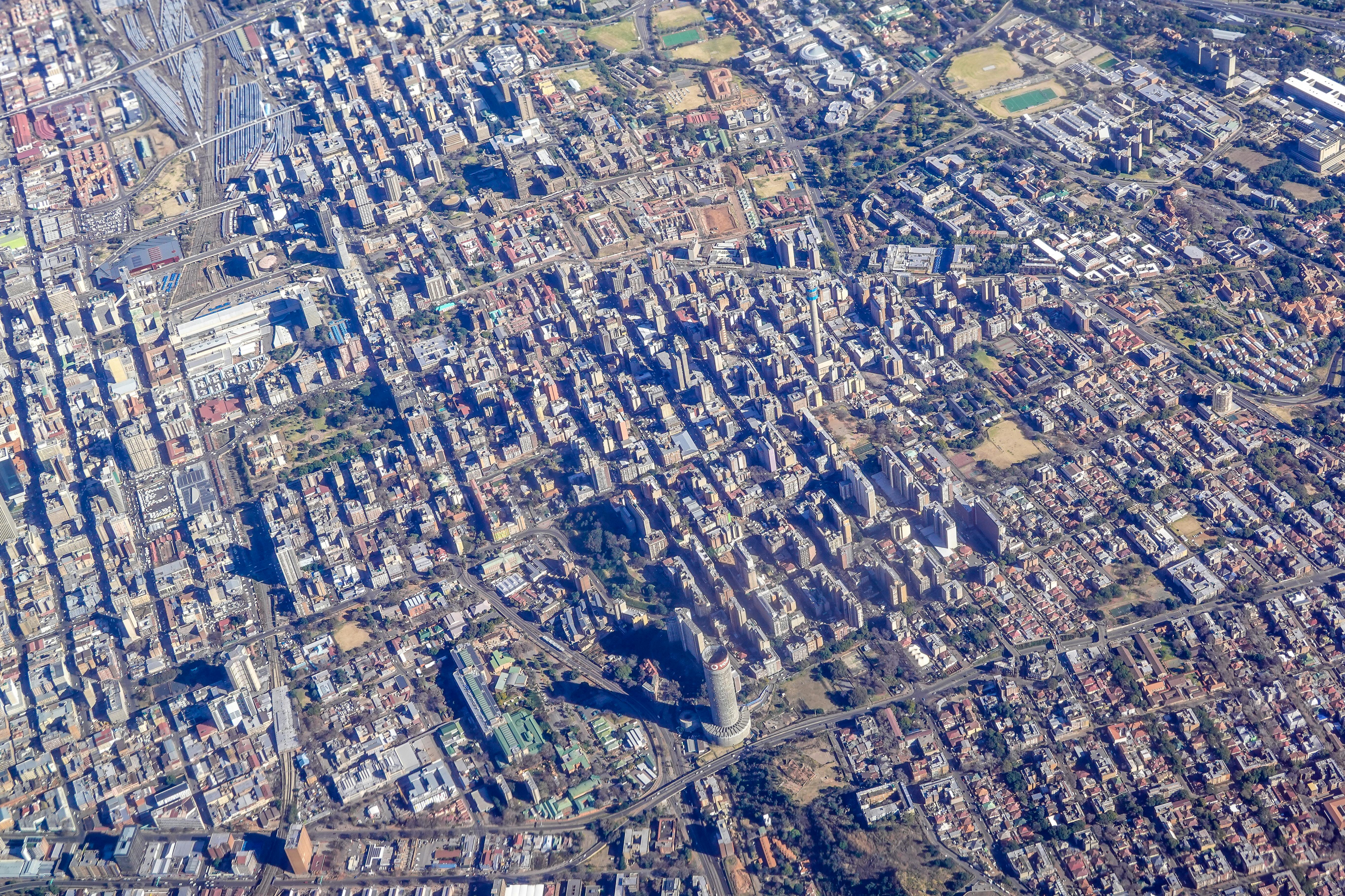 Drone Shot of a City · Free Stock Photo
