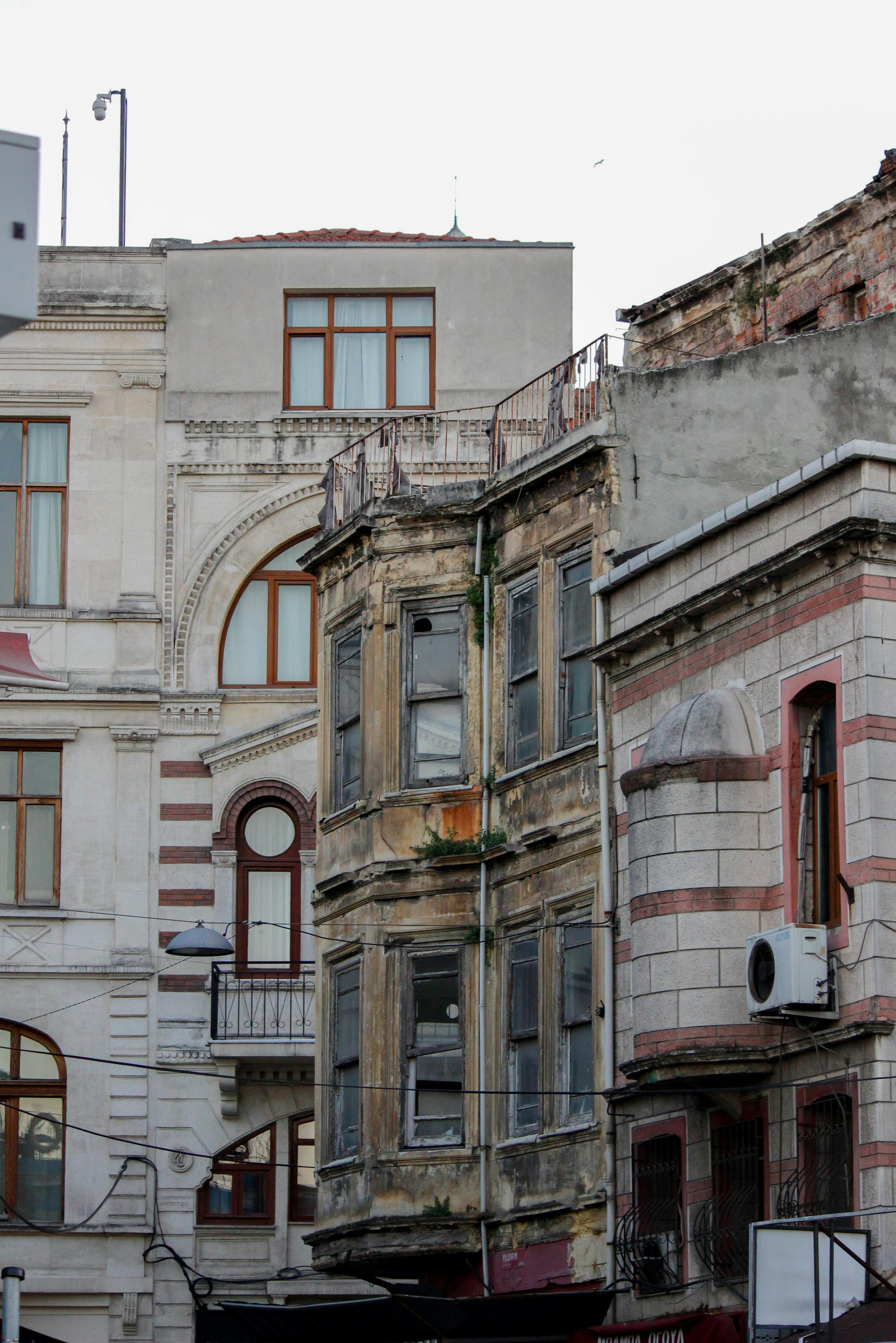 Orange Building with Green Plants · Free Stock Photo