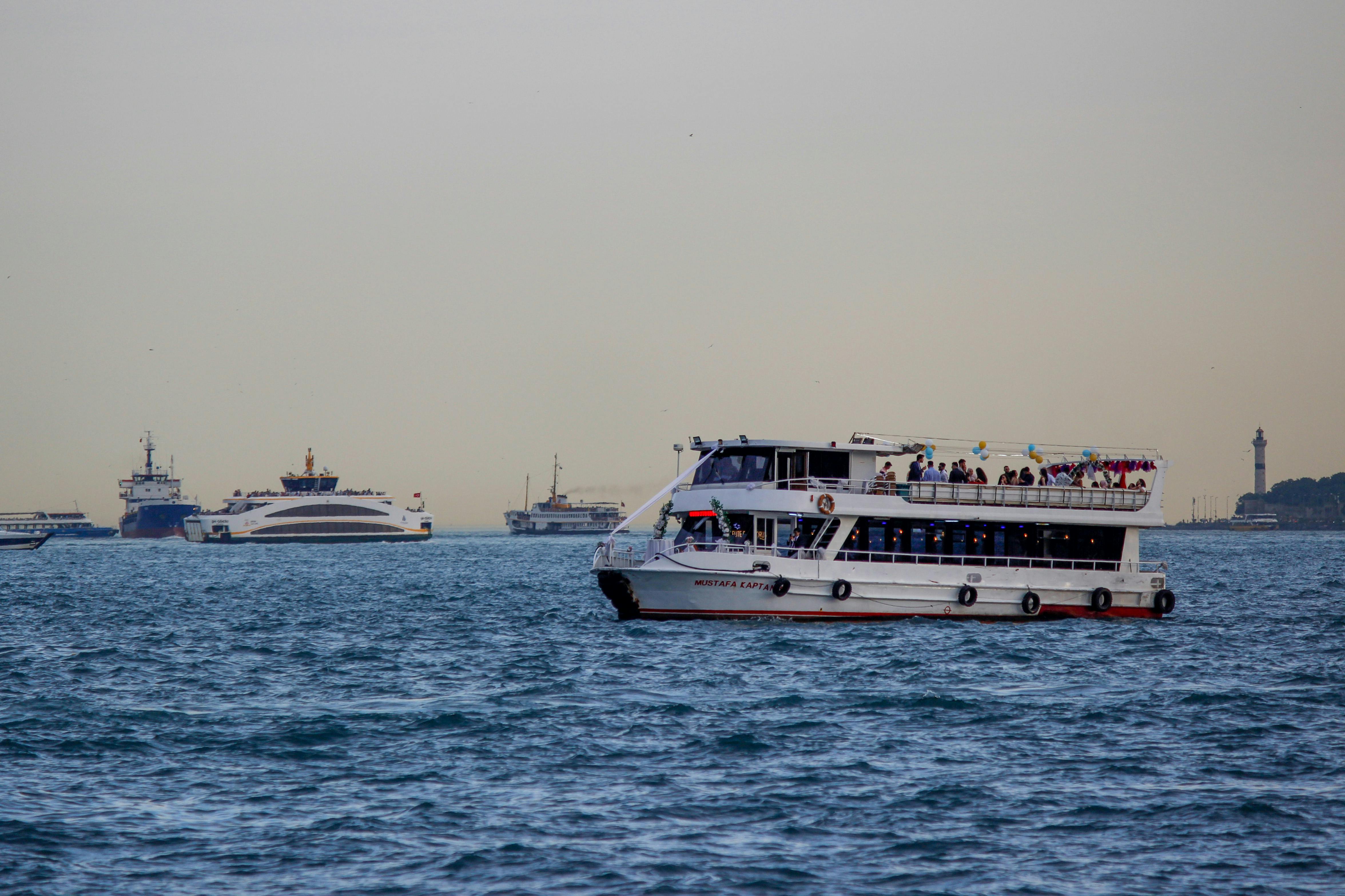 Photo of Ferry on Sea · Free Stock Photo