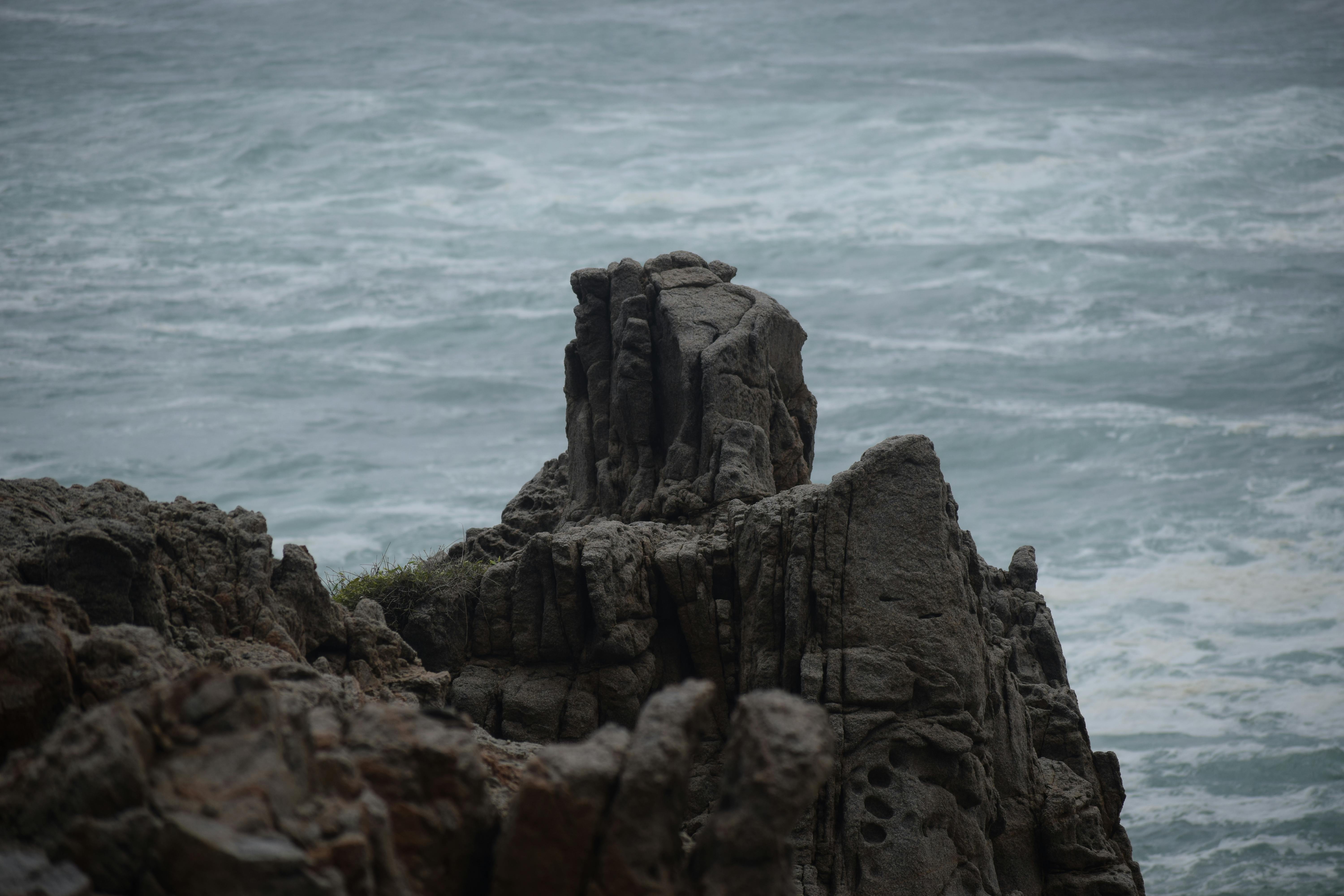 Rock at Sea Shore · Free Stock Photo