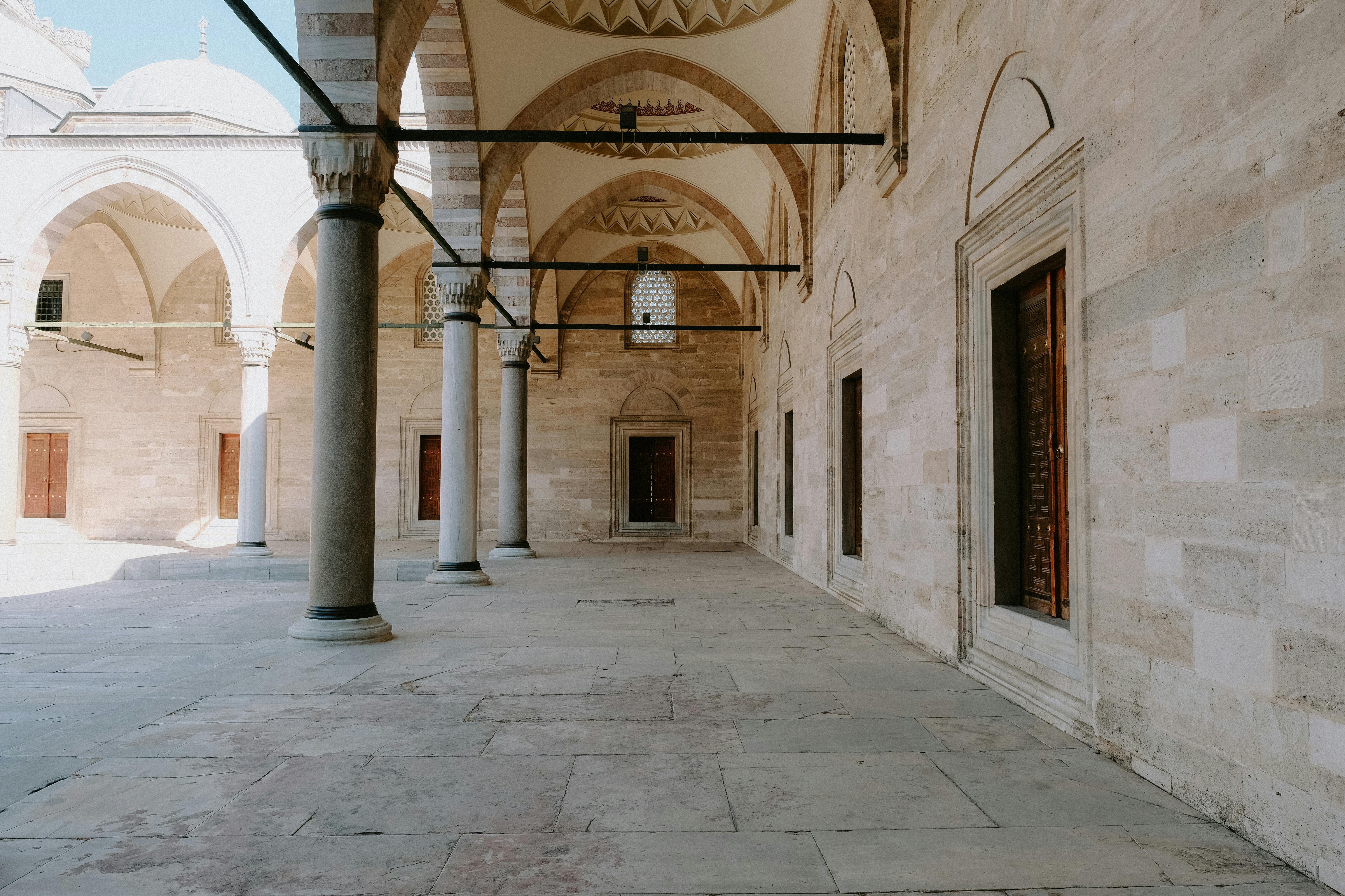 Arches Around the Yard of the Tarsus Grand Mosque, Tarsus, Turkey ...