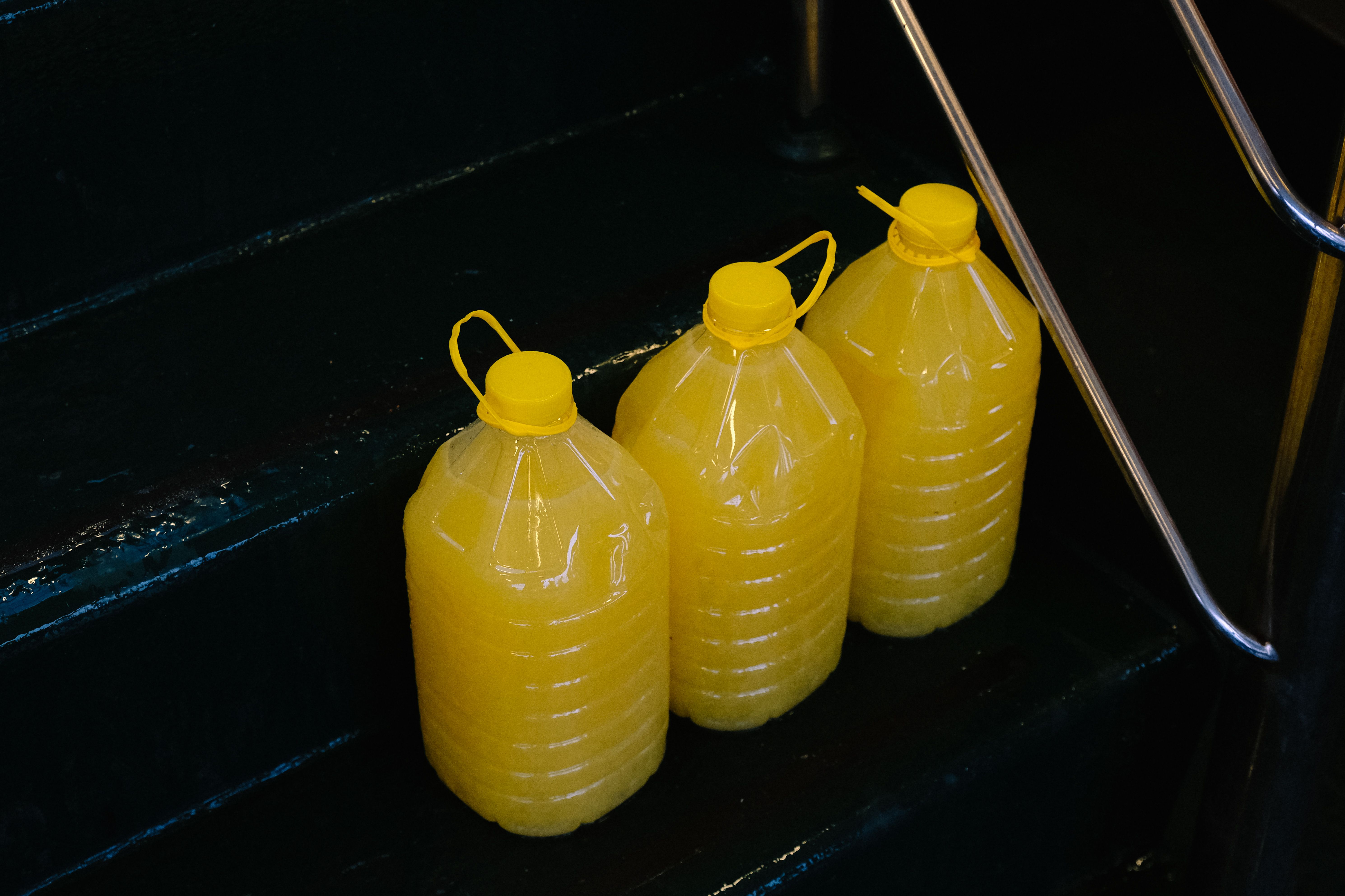 Syrup in Plastic Containers · Free Stock Photo