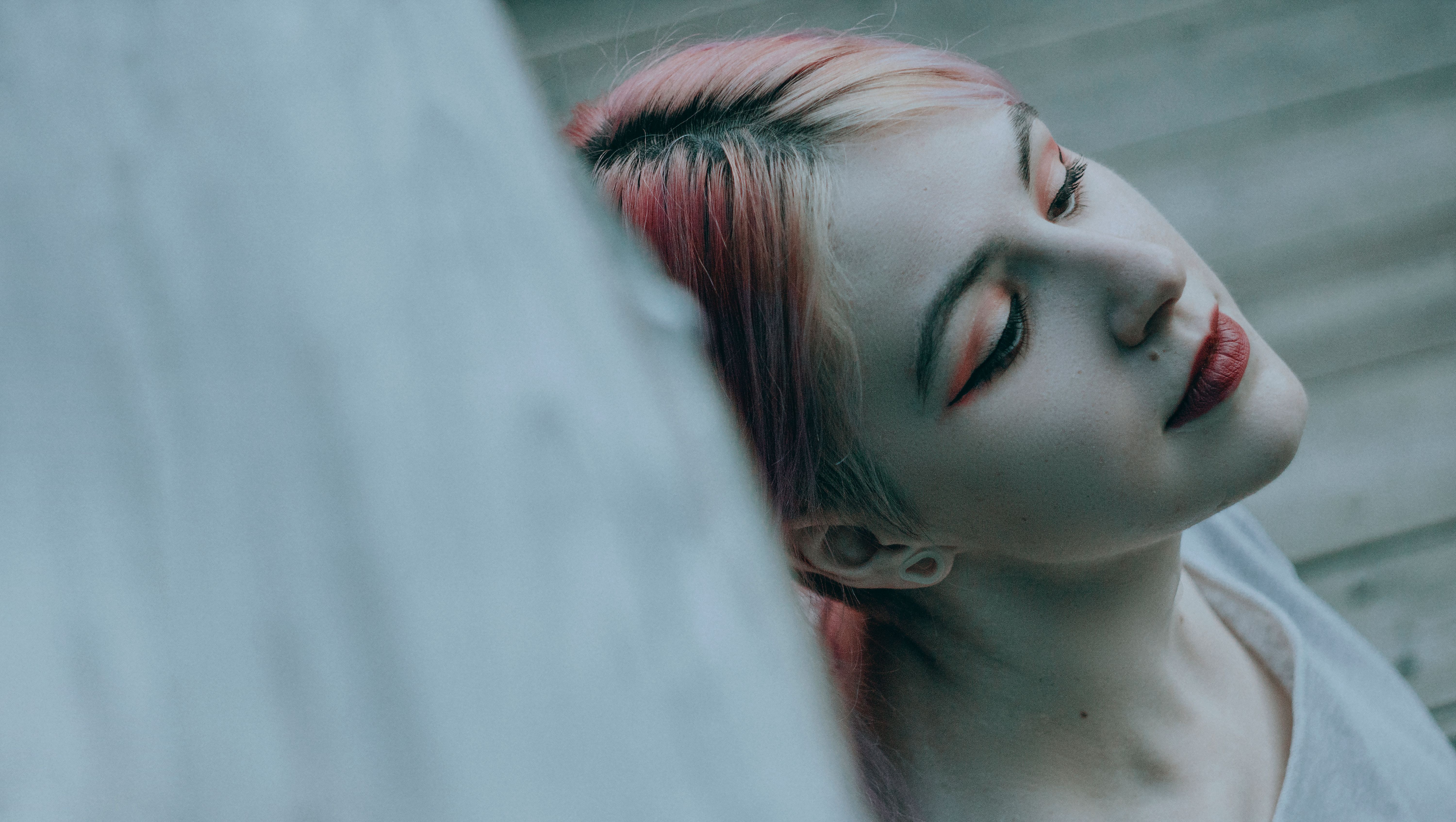 Woman With Pink Hair Wearing Provocative Outfit · Free Stock Photo