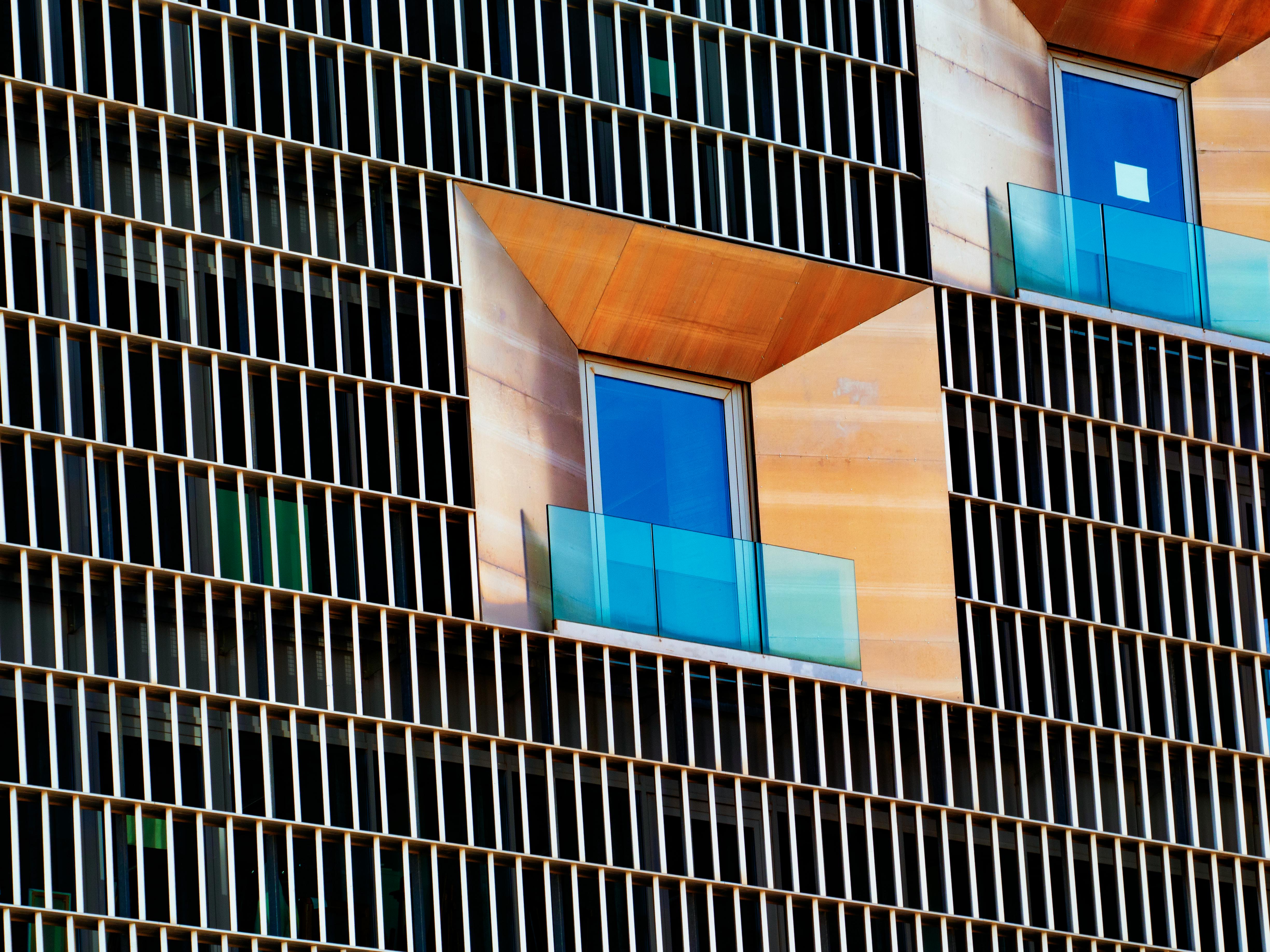 Windows on Building Facade · Free Stock Photo
