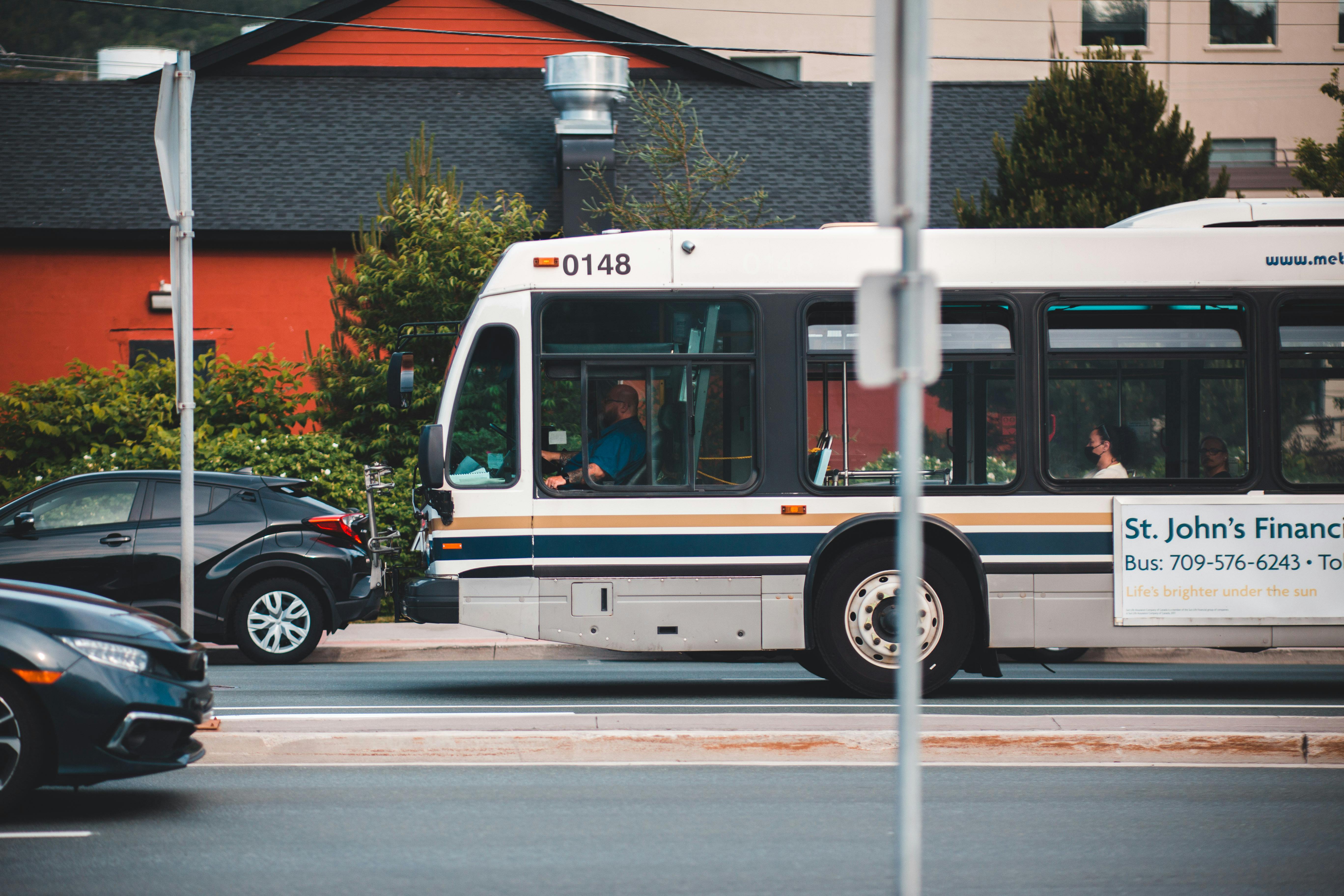 Bus and Cars on City Street · Free Stock Photo
