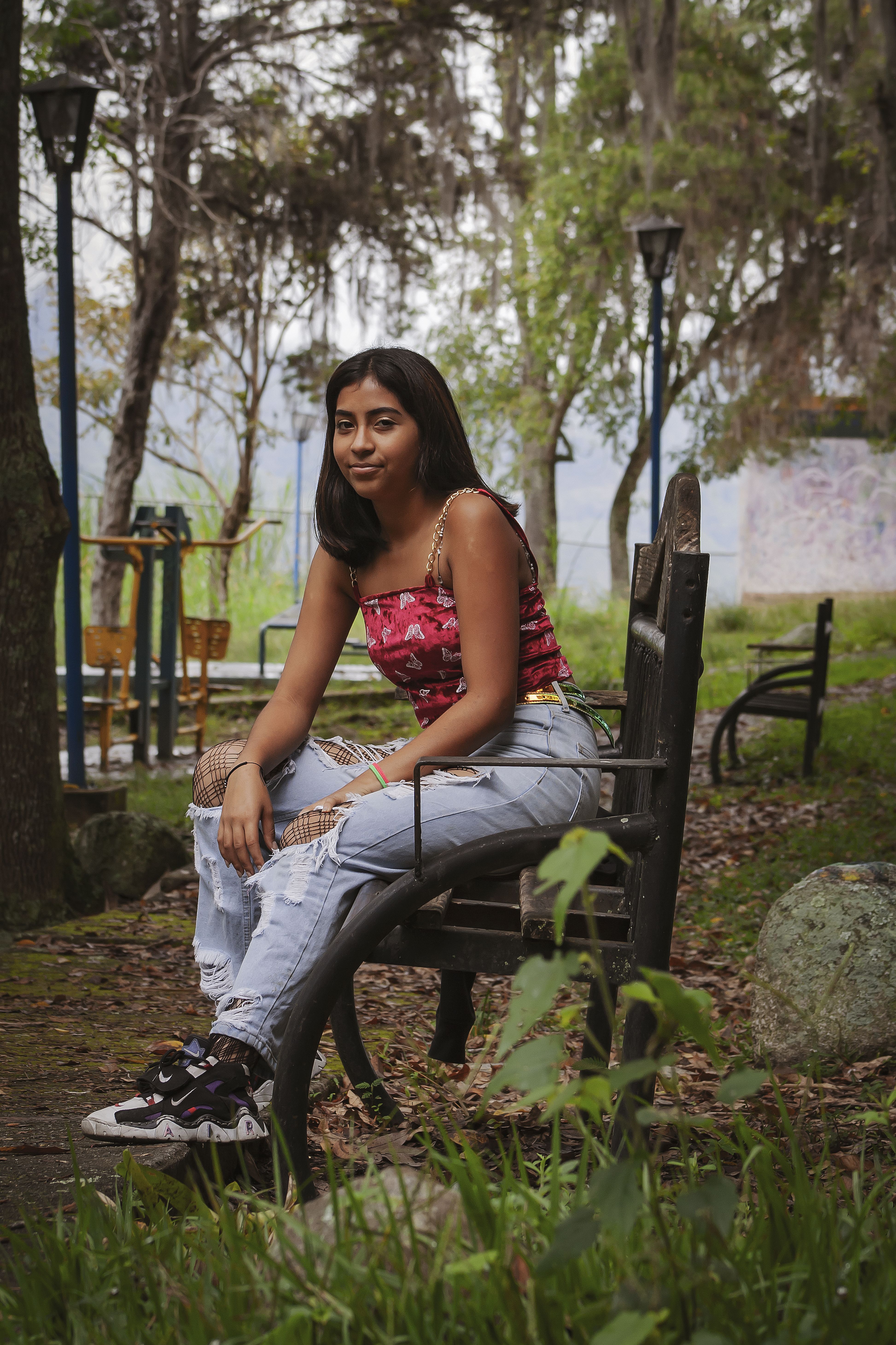 Girl Sitting on the Bench · Free Stock Photo
