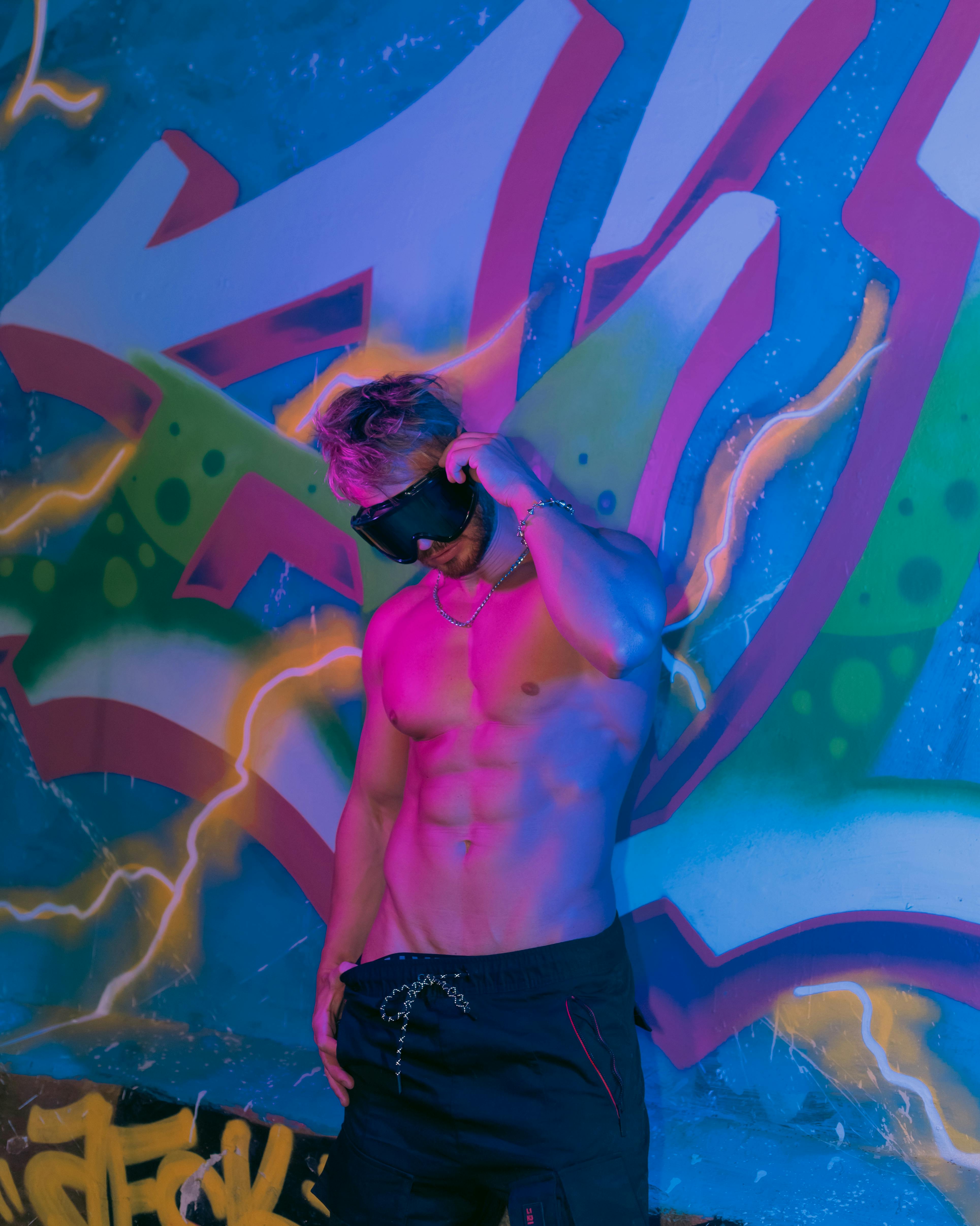 A Shirtless Boy Looking Away · Free Stock Photo