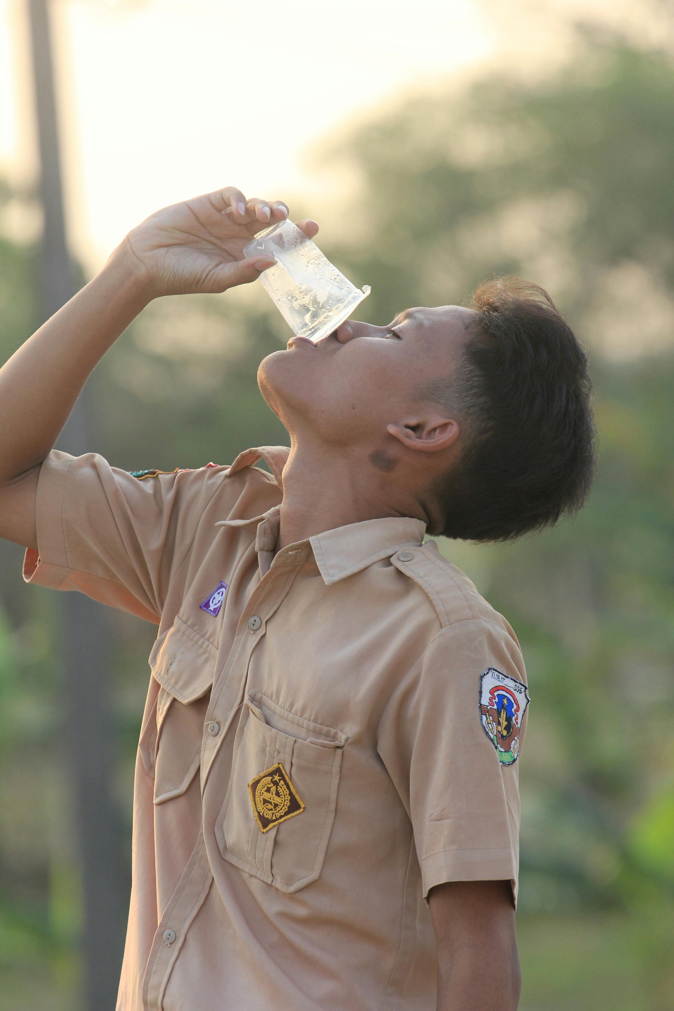 Free stock photo of action, boy, drinking