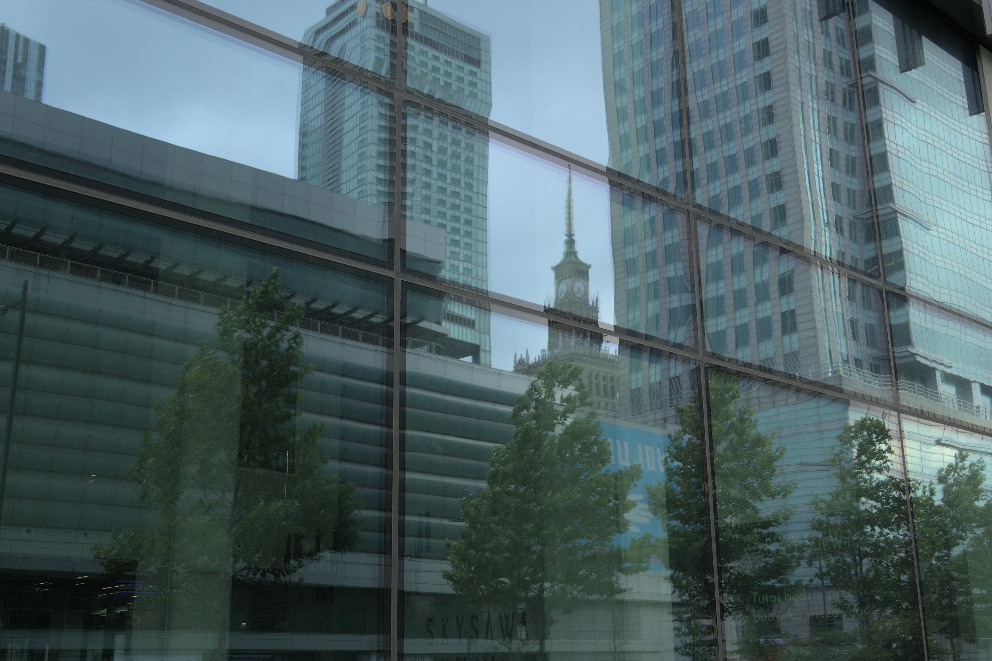 Glass Panel Windows at a Building · Free Stock Photo