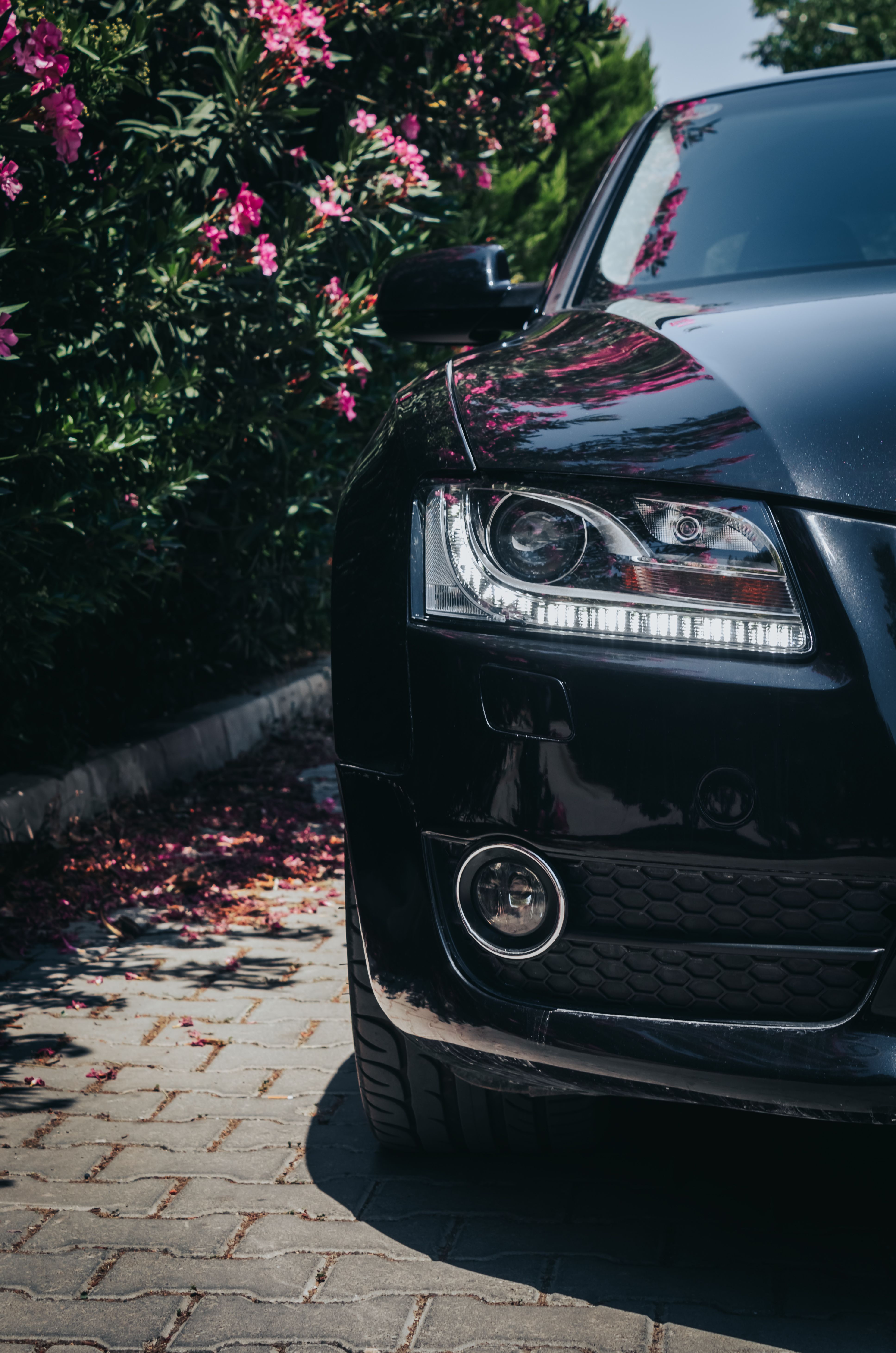 Close-Up Photo of a Black Car · Free Stock Photo