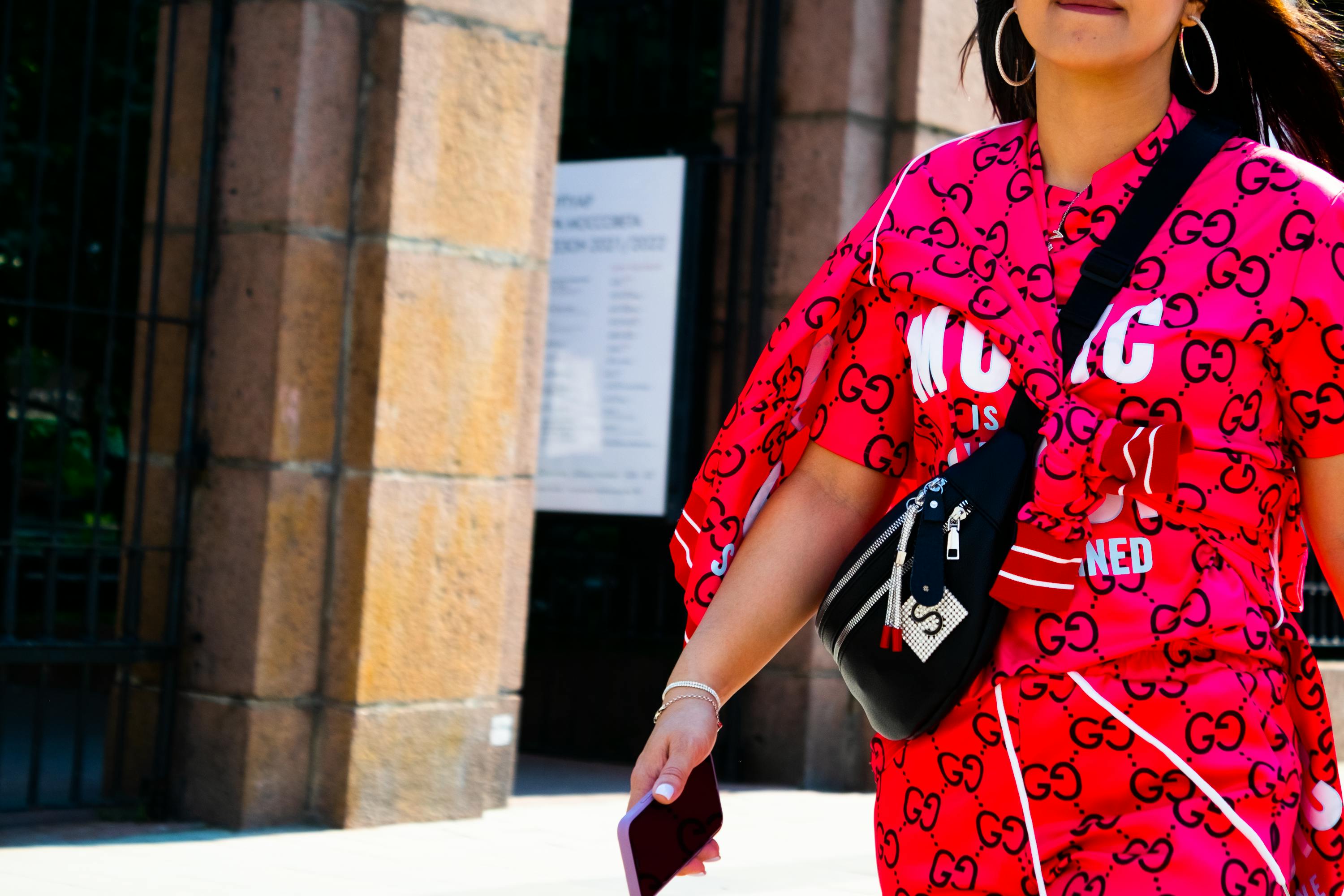Stylish Woman Walking on City Street · Free Stock Photo