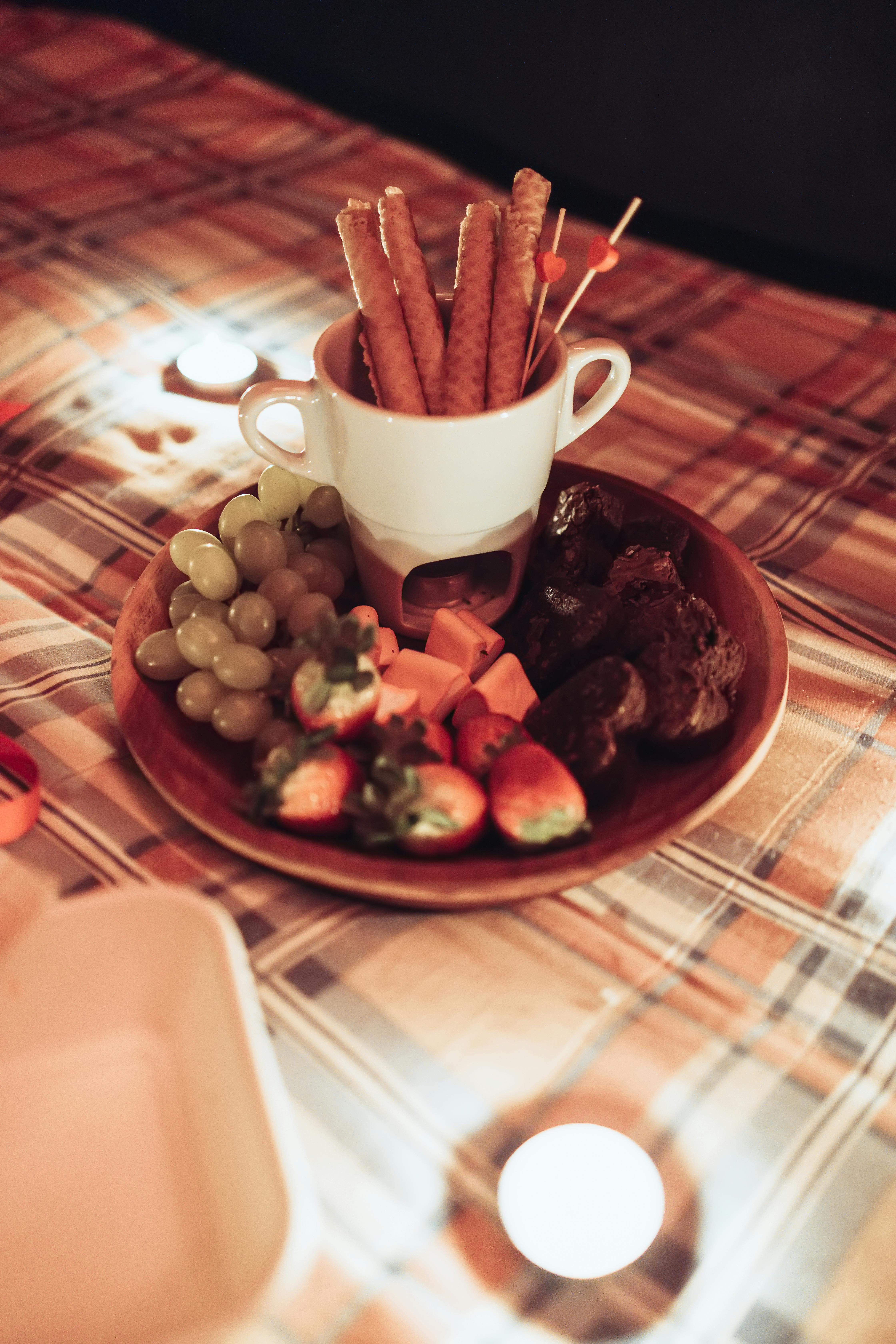 Plate with Snacks on the Bed · Free Stock Photo