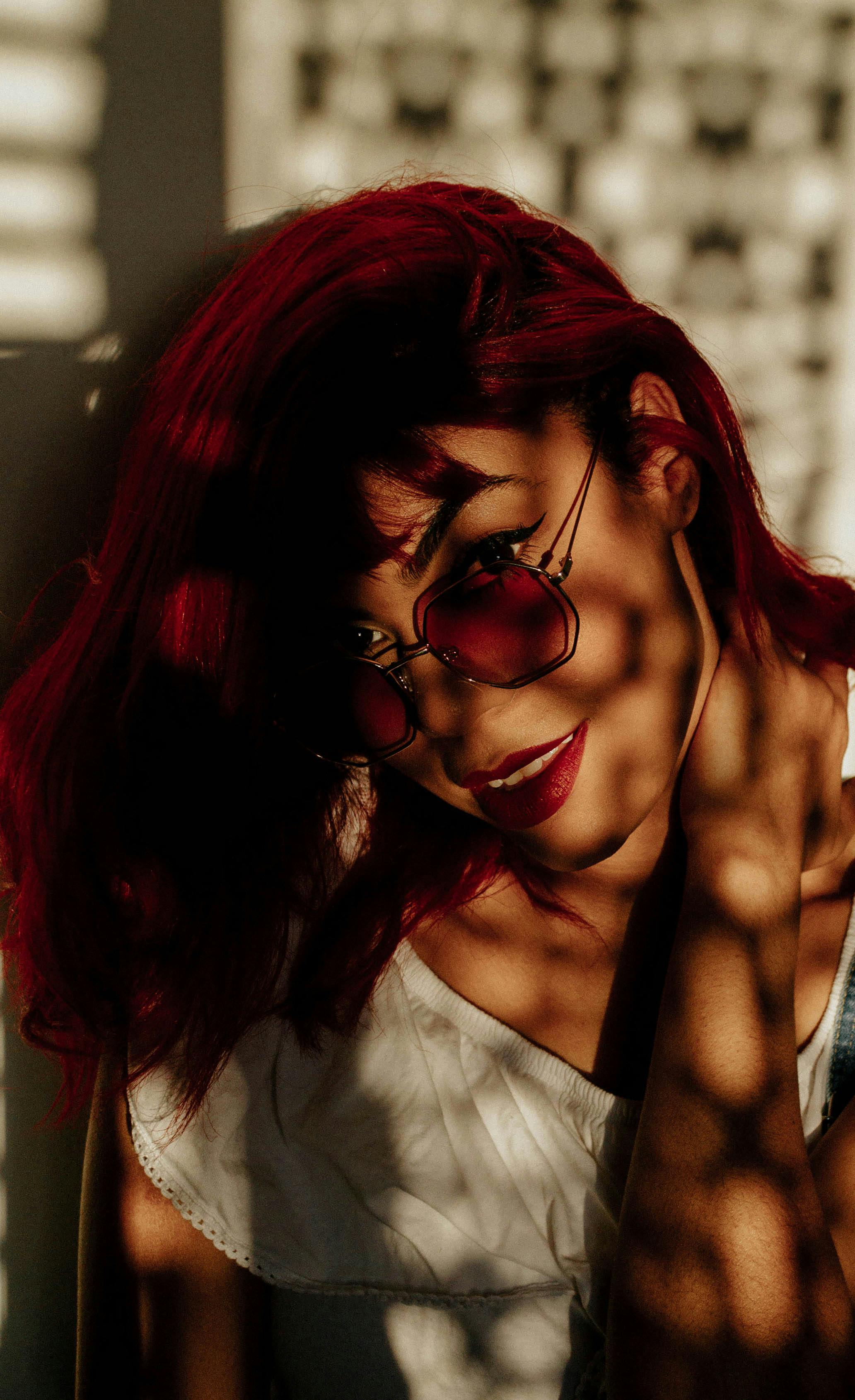 Person in Red Light Effect · Free Stock Photo