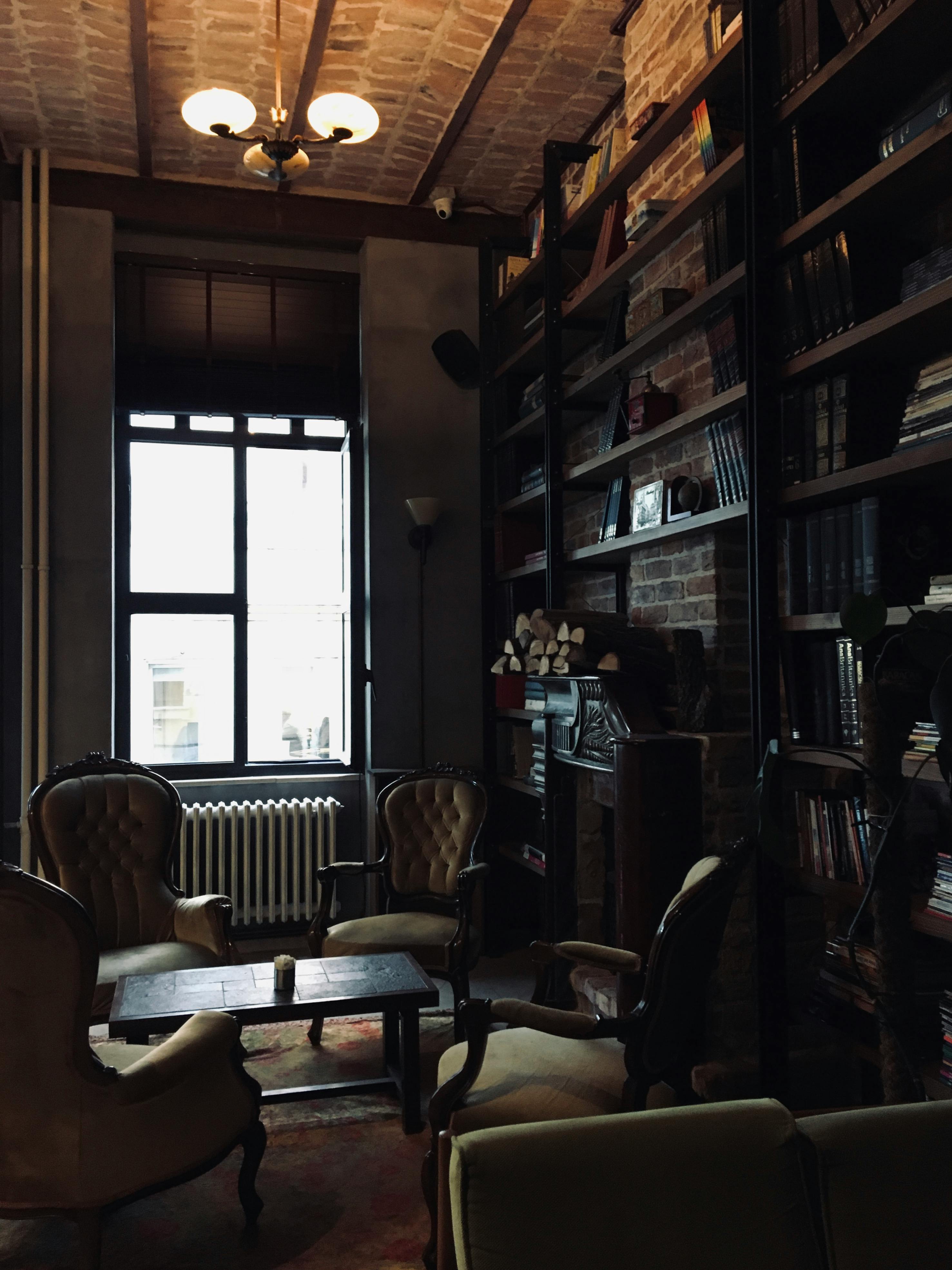 Dark Home Office Interior · Free Stock Photo