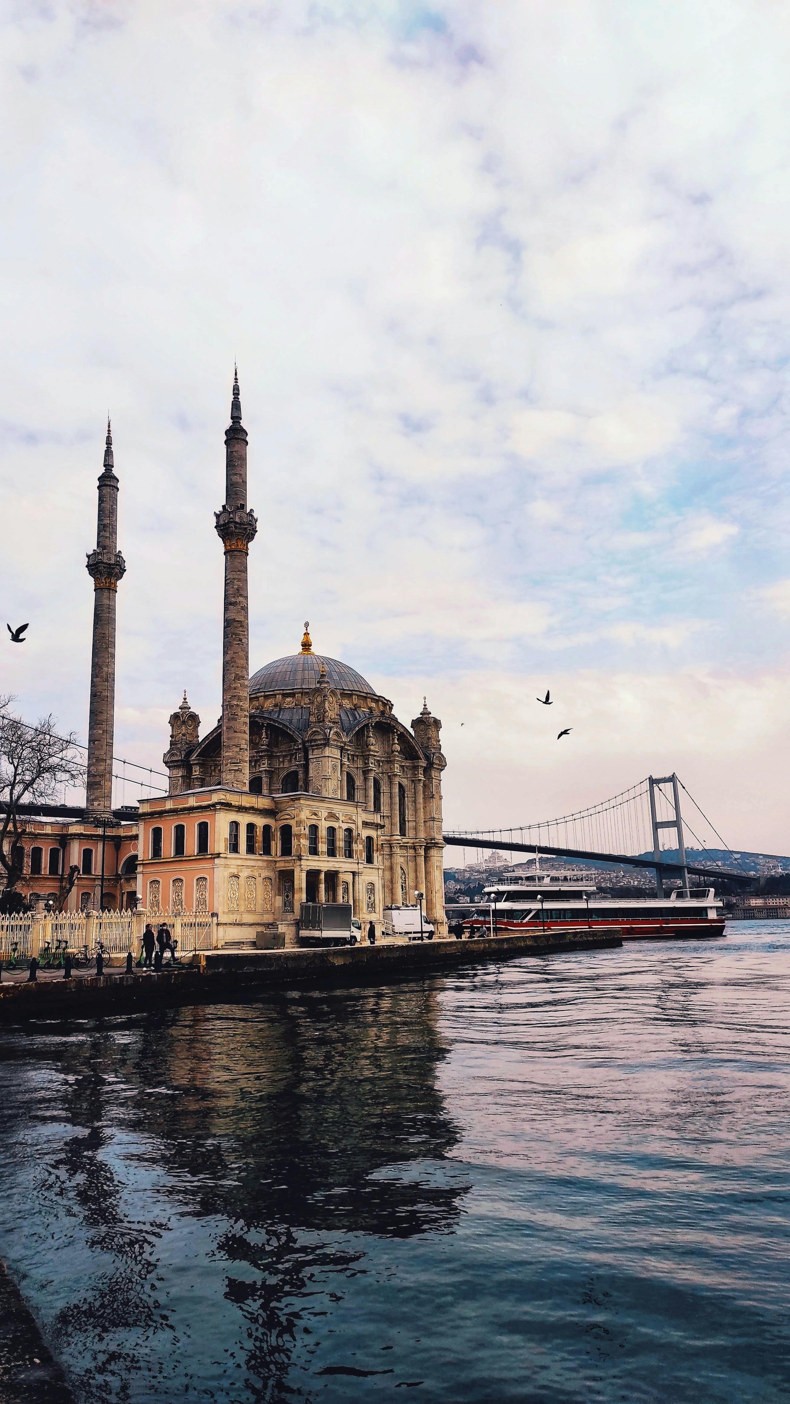 A Mosque by a River · Free Stock Photo