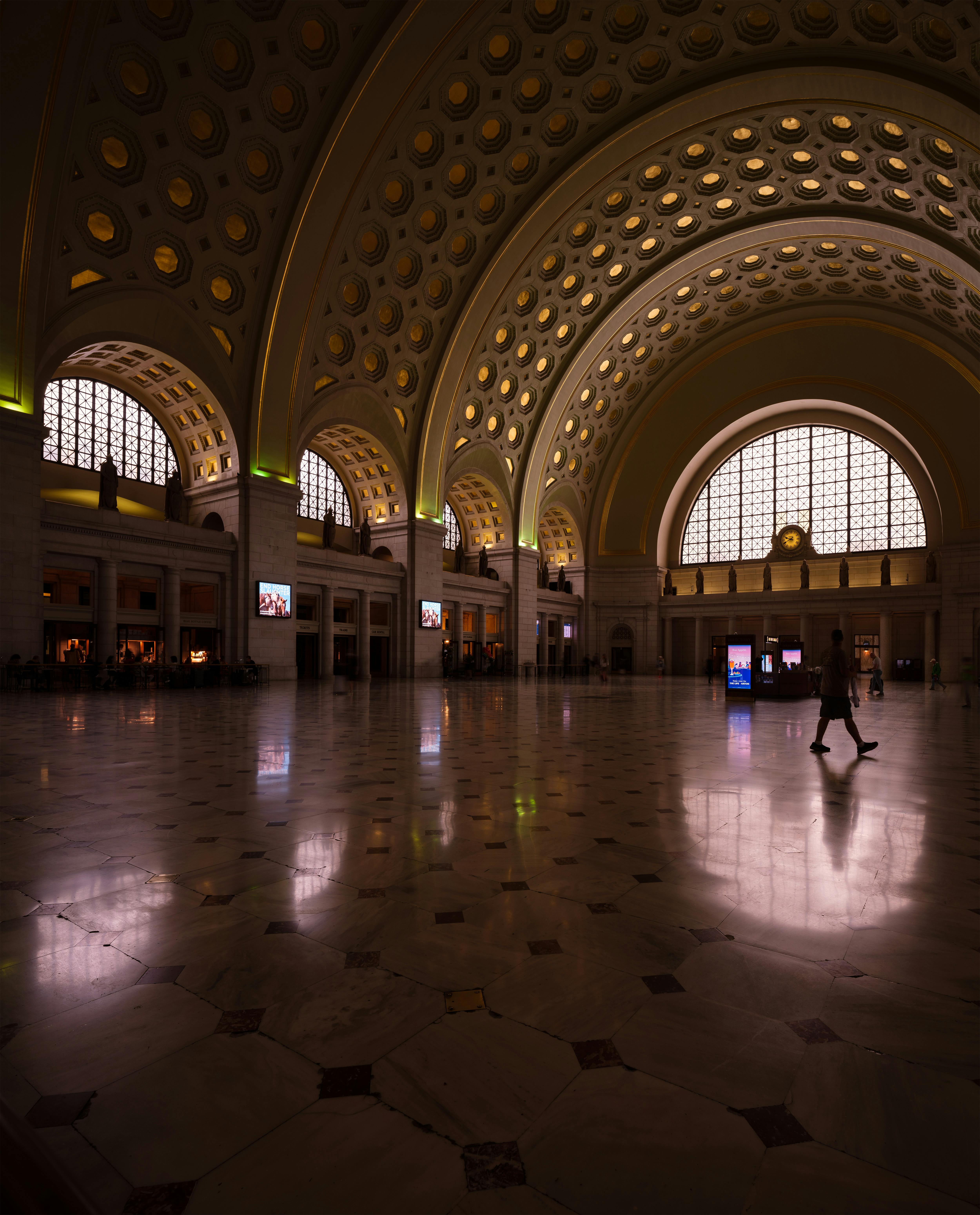 Man Walking Inside Union Station · Free Stock Photo