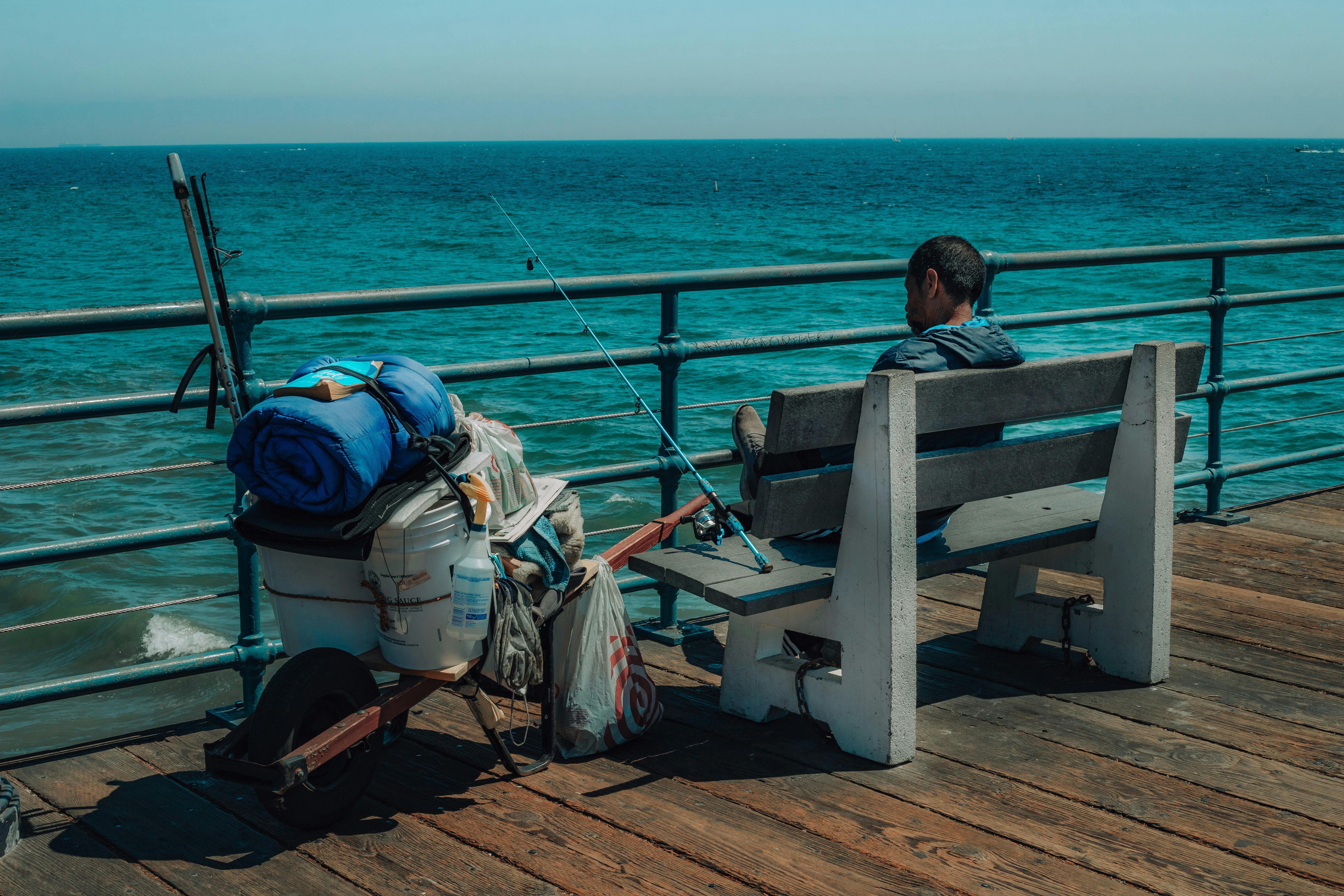 Foto de stock gratuita sobre barandilla, barandillas, caña de pescar ...