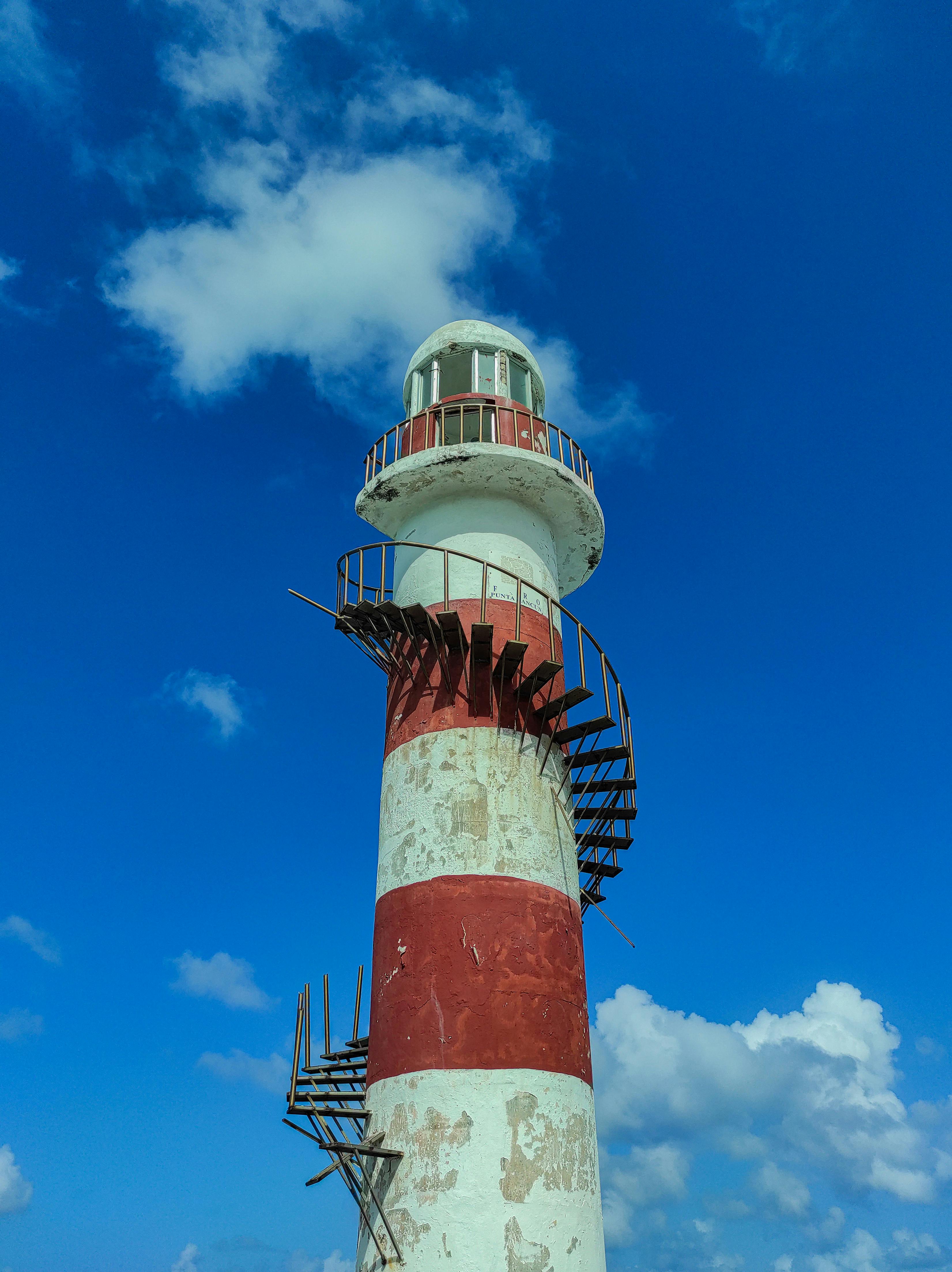 Spiral Stair Surrounding Lighthouse · Free Stock Photo