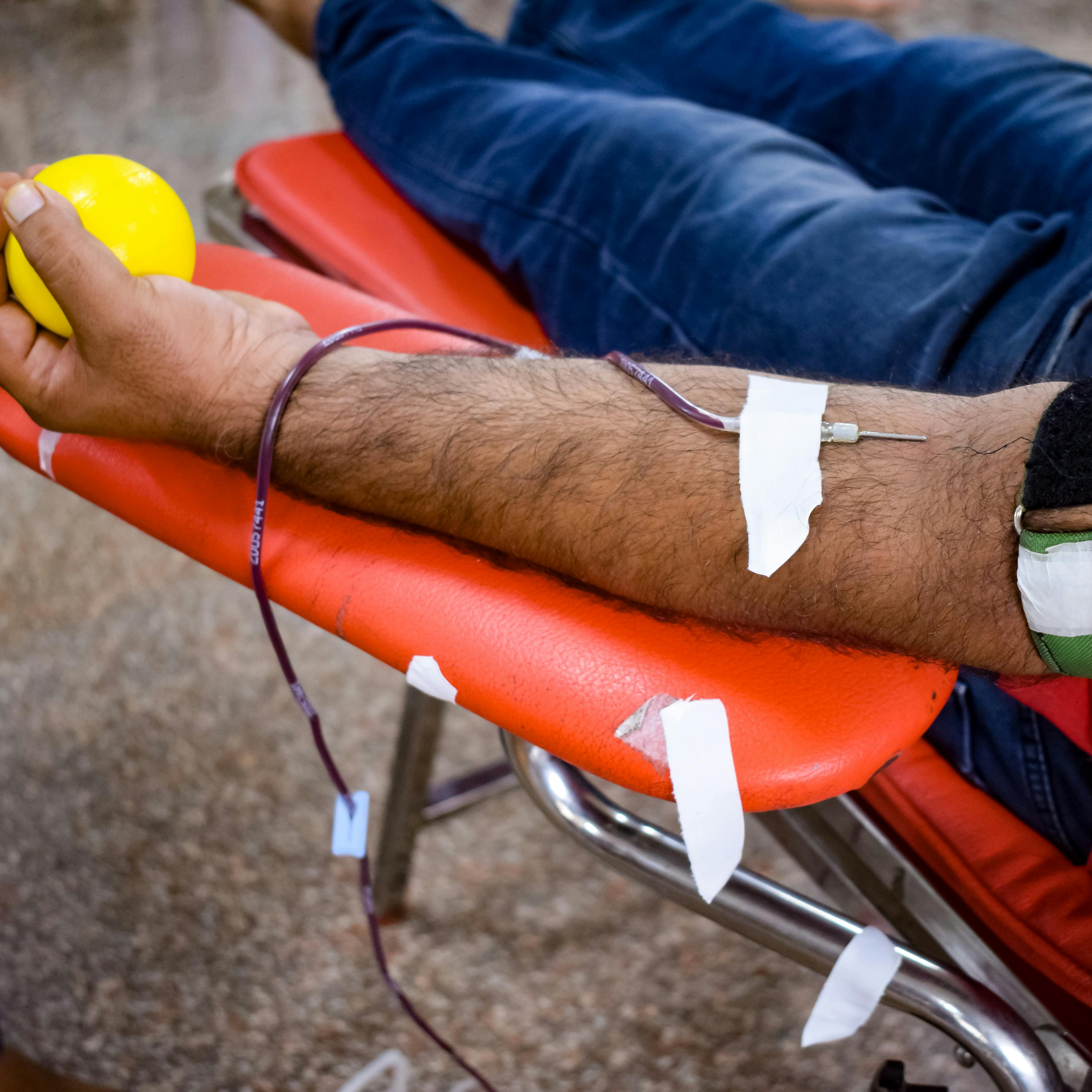 Person Donating Blood · Free Stock Photo