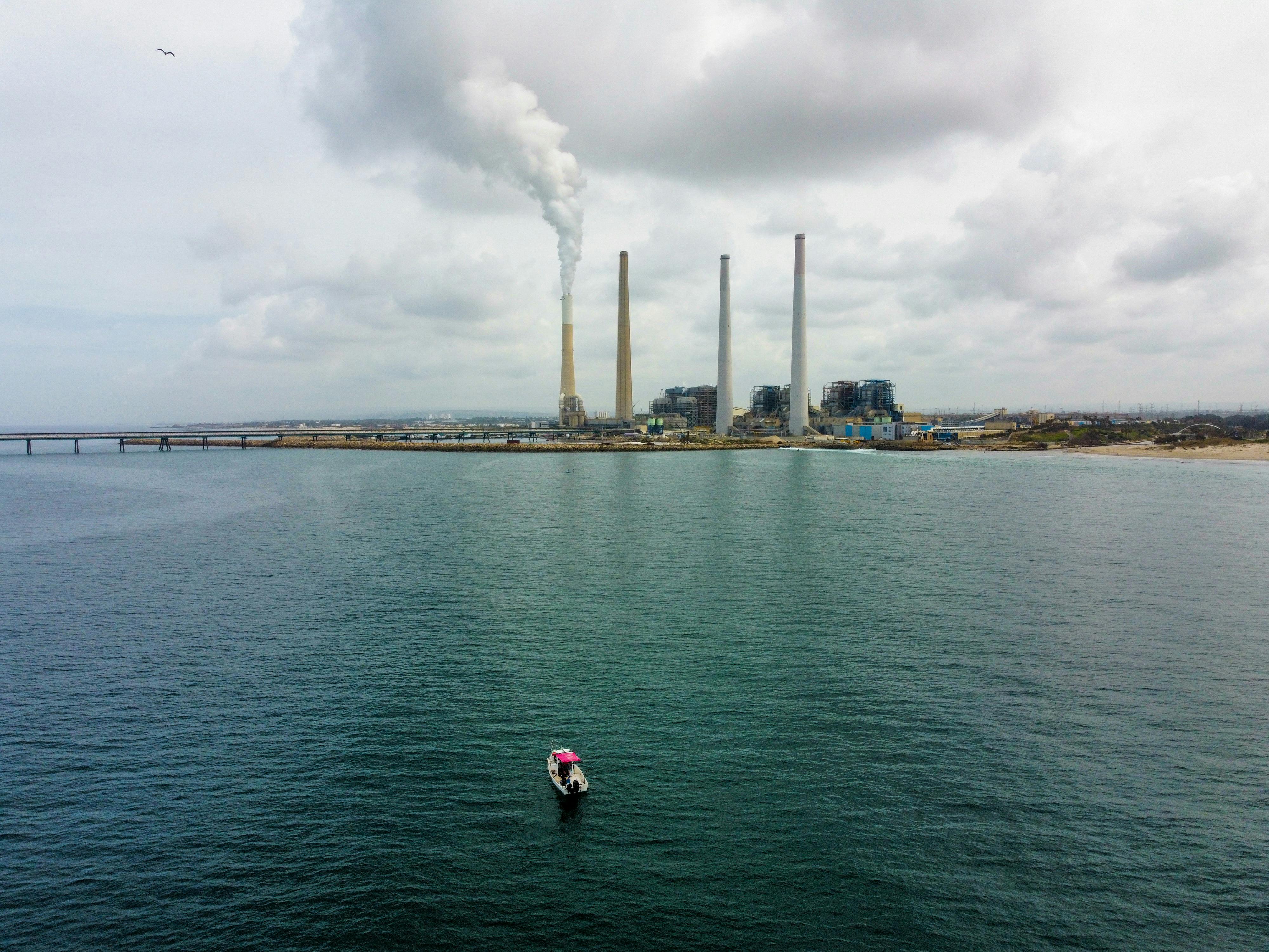 Birds Eye View of the Orot Rabin Power Plant · Free Stock Photo