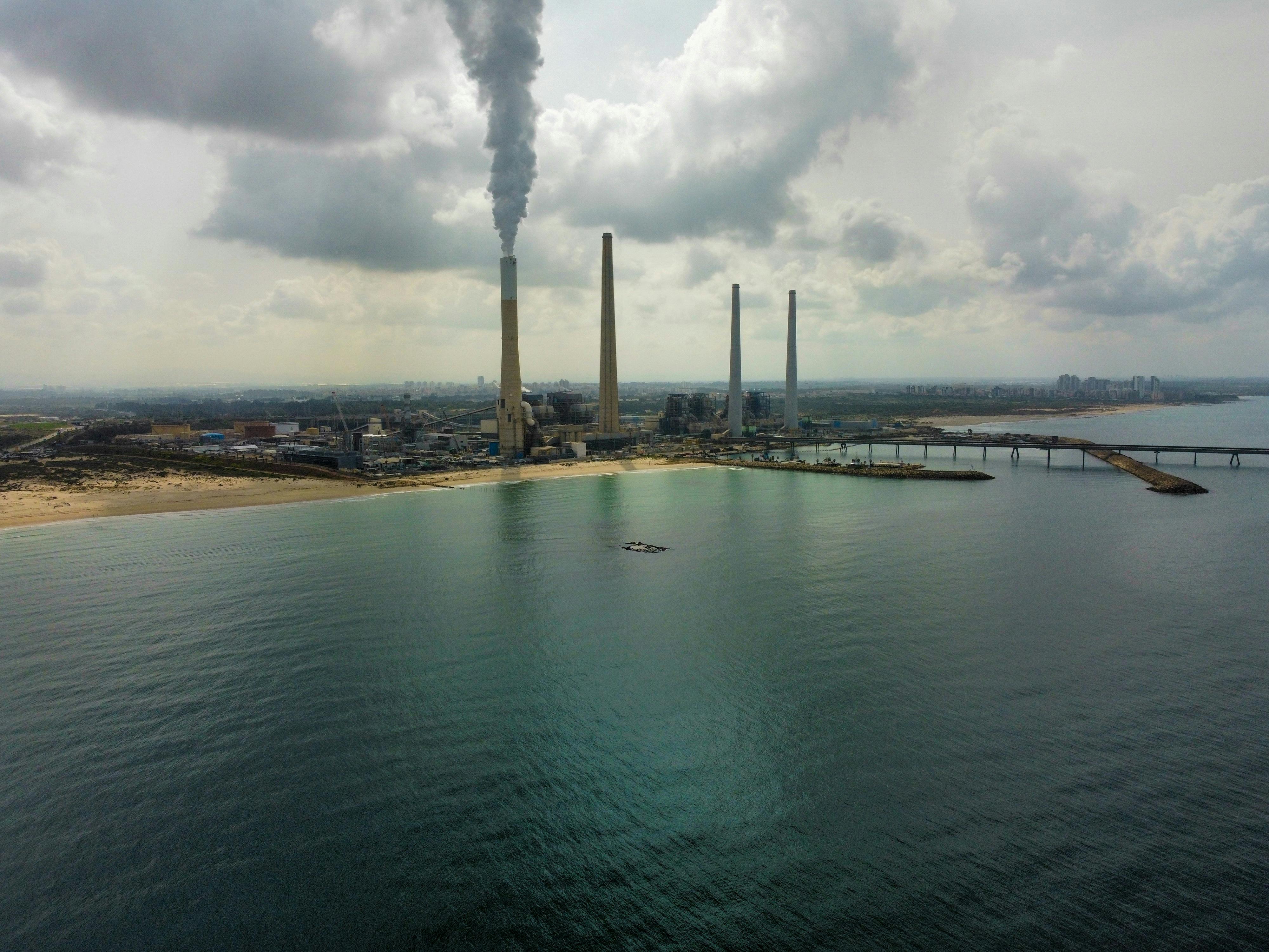Birds Eye View of the Orot Rabin Power Plant · Free Stock Photo