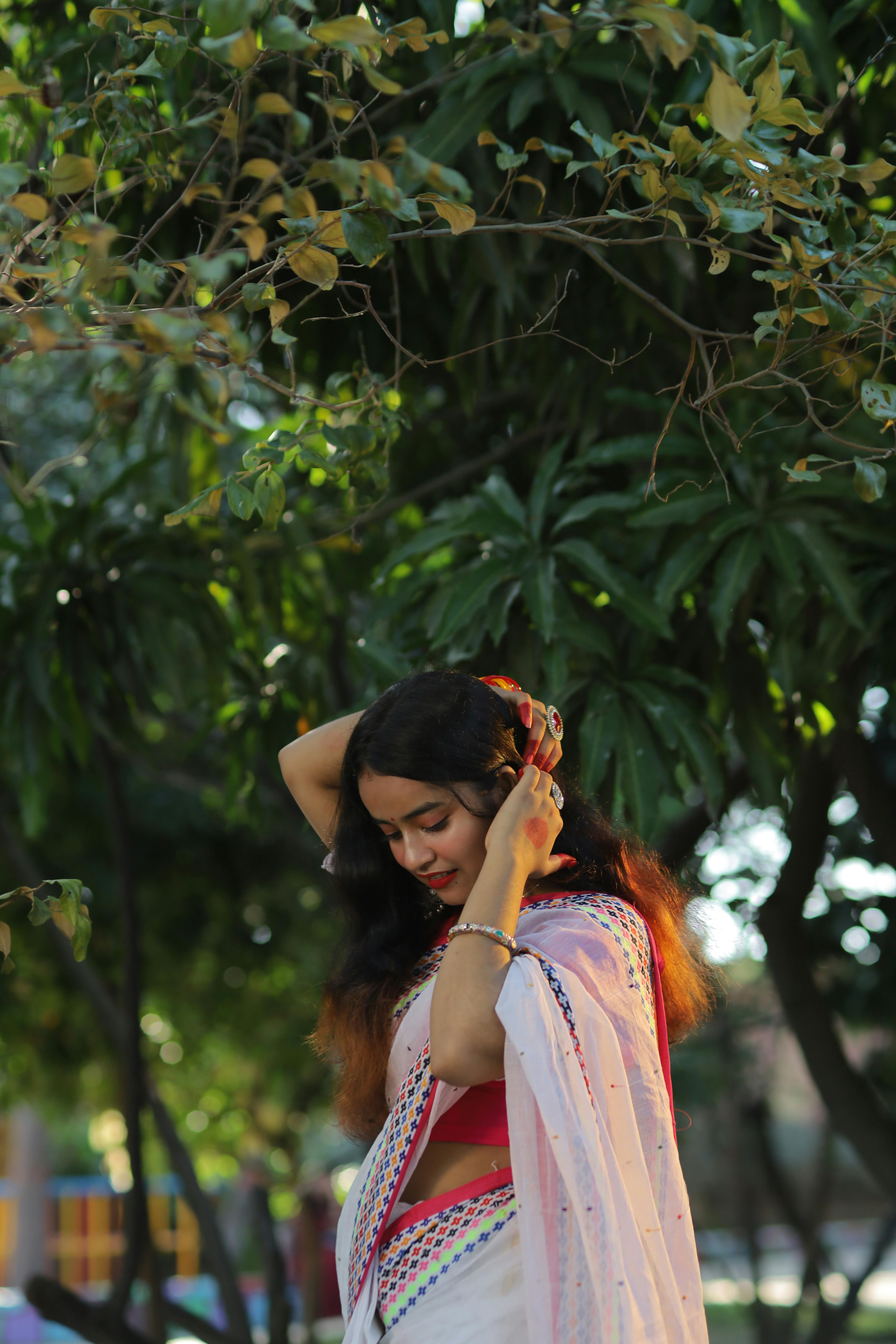 Beautiful Woman in a Sari in Slums · Free Stock Photo