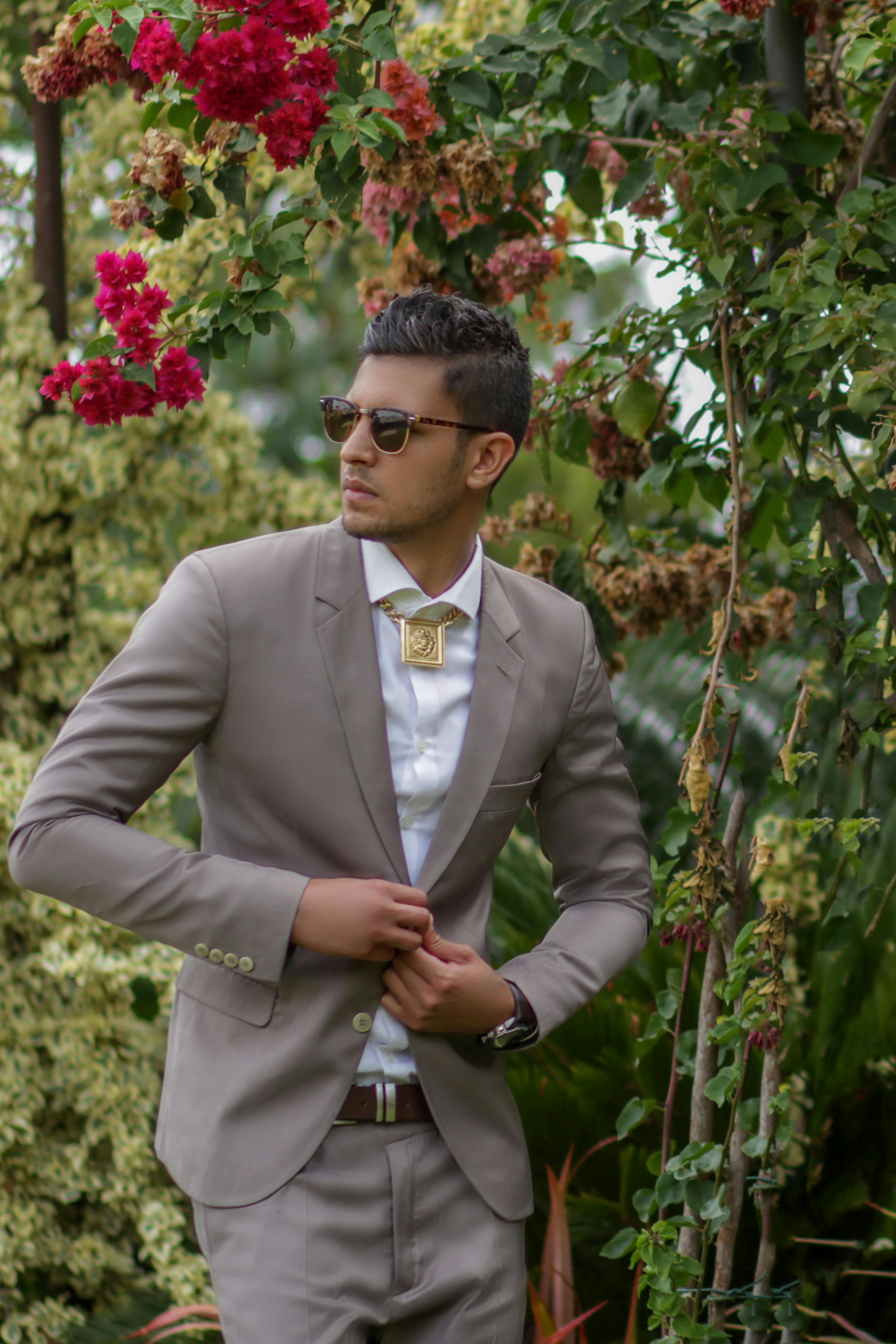 Fashionable Woman in Gray Suit · Free Stock Photo