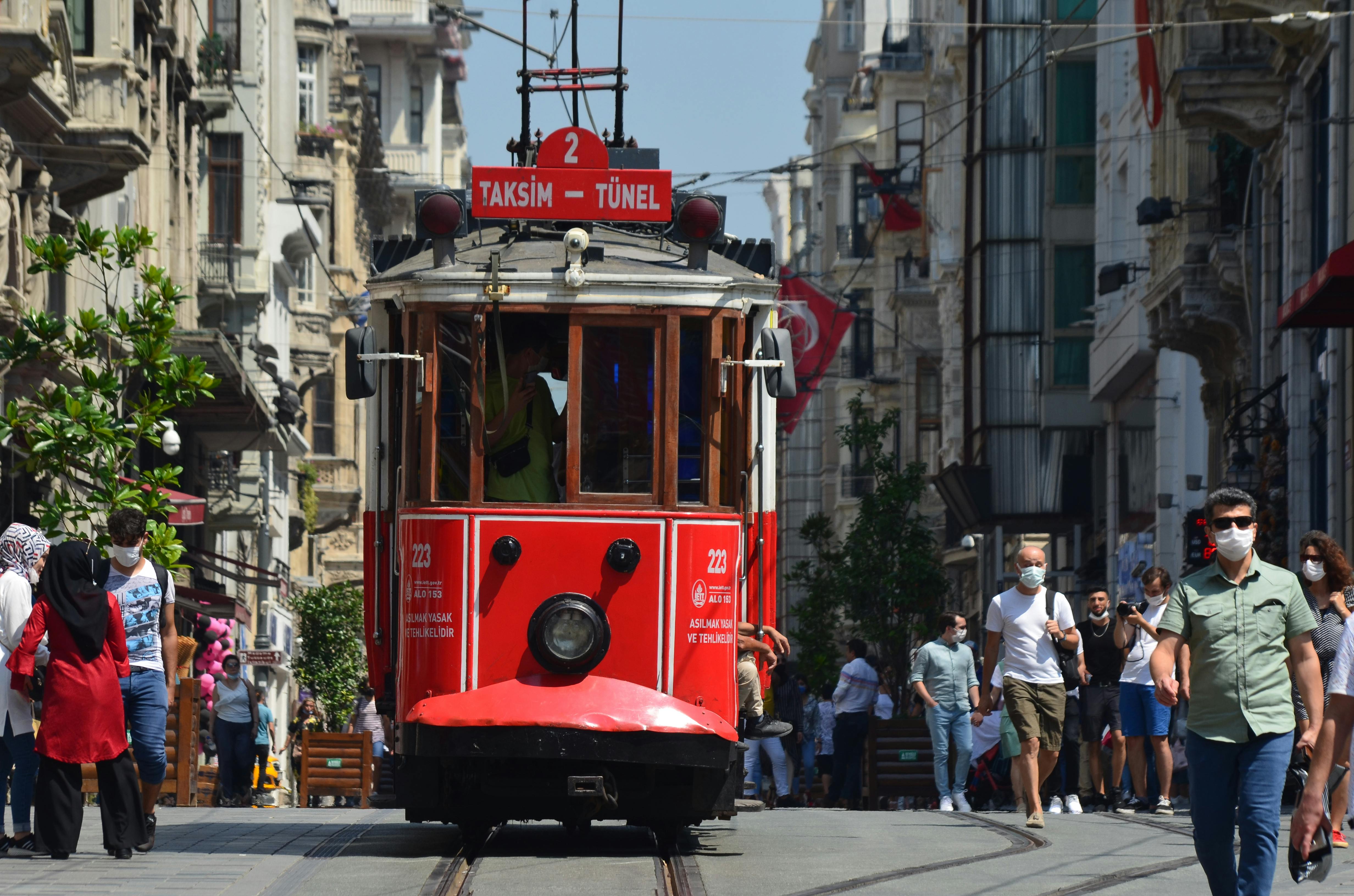 A Tramway on a Busy Street in a Turkish City · Free Stock Photo