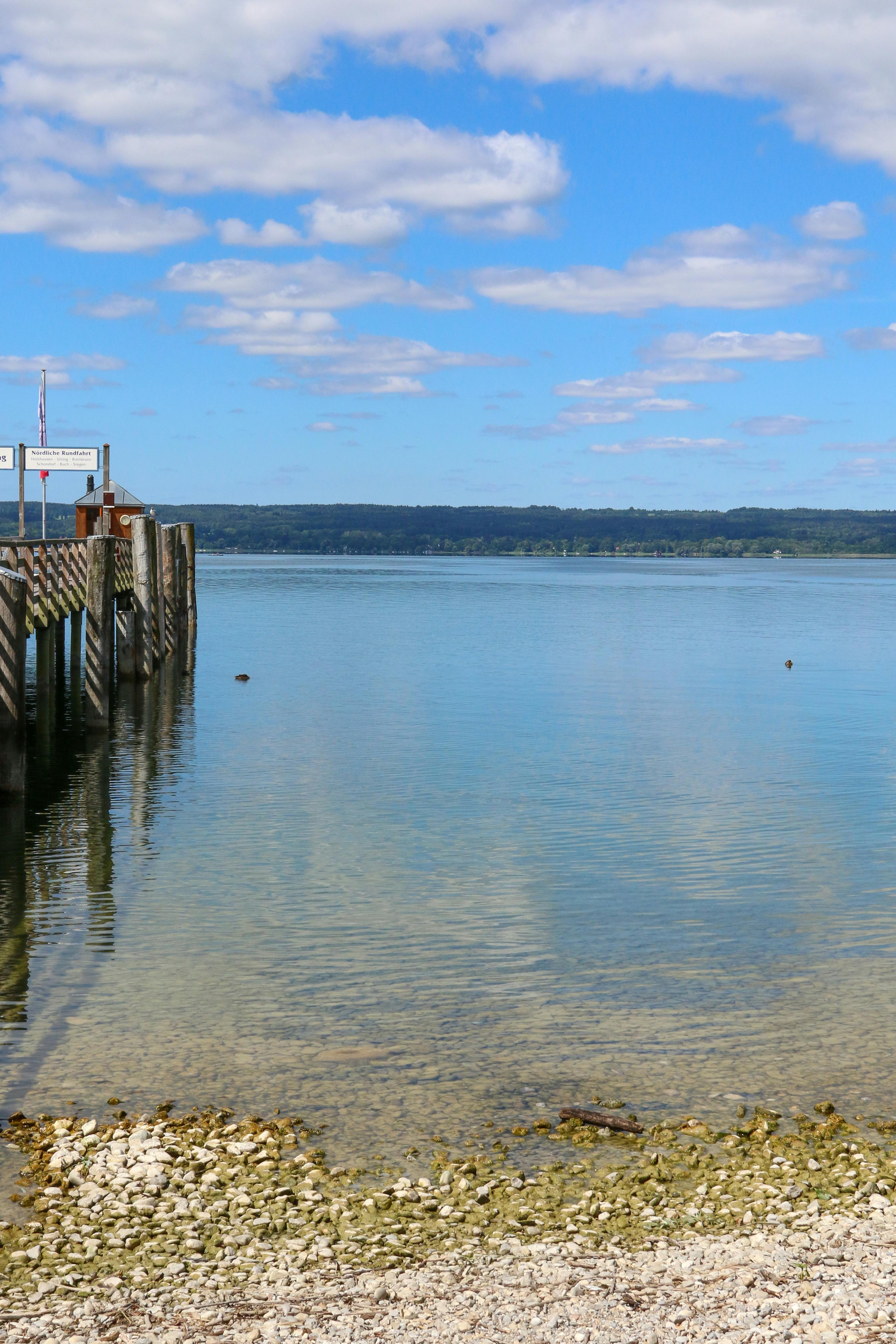 Pier with Ladder on Lake · Free Stock Photo