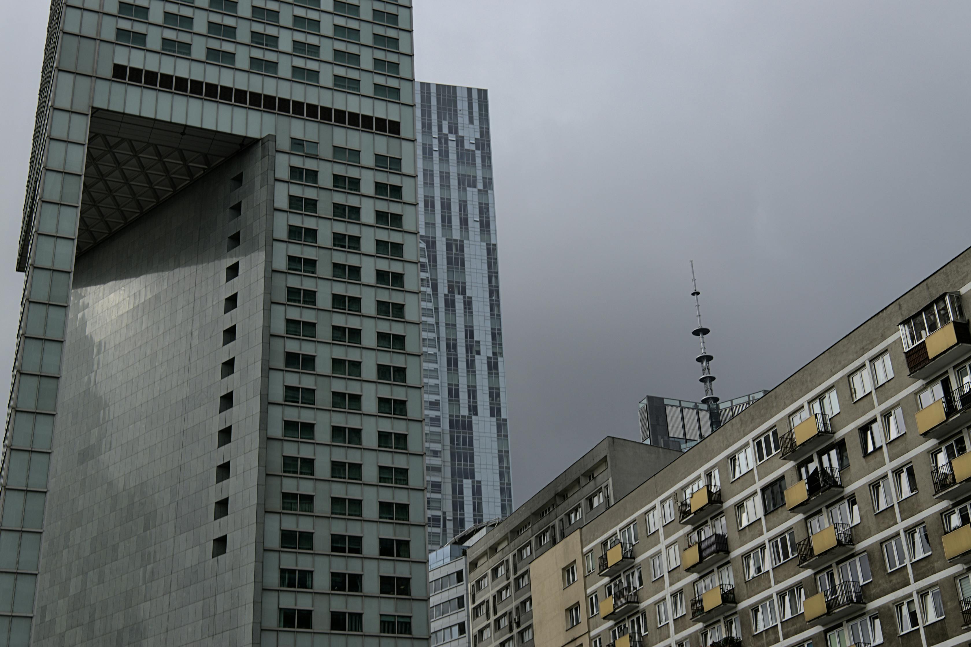 Blue and White High Rise Building · Free Stock Photo