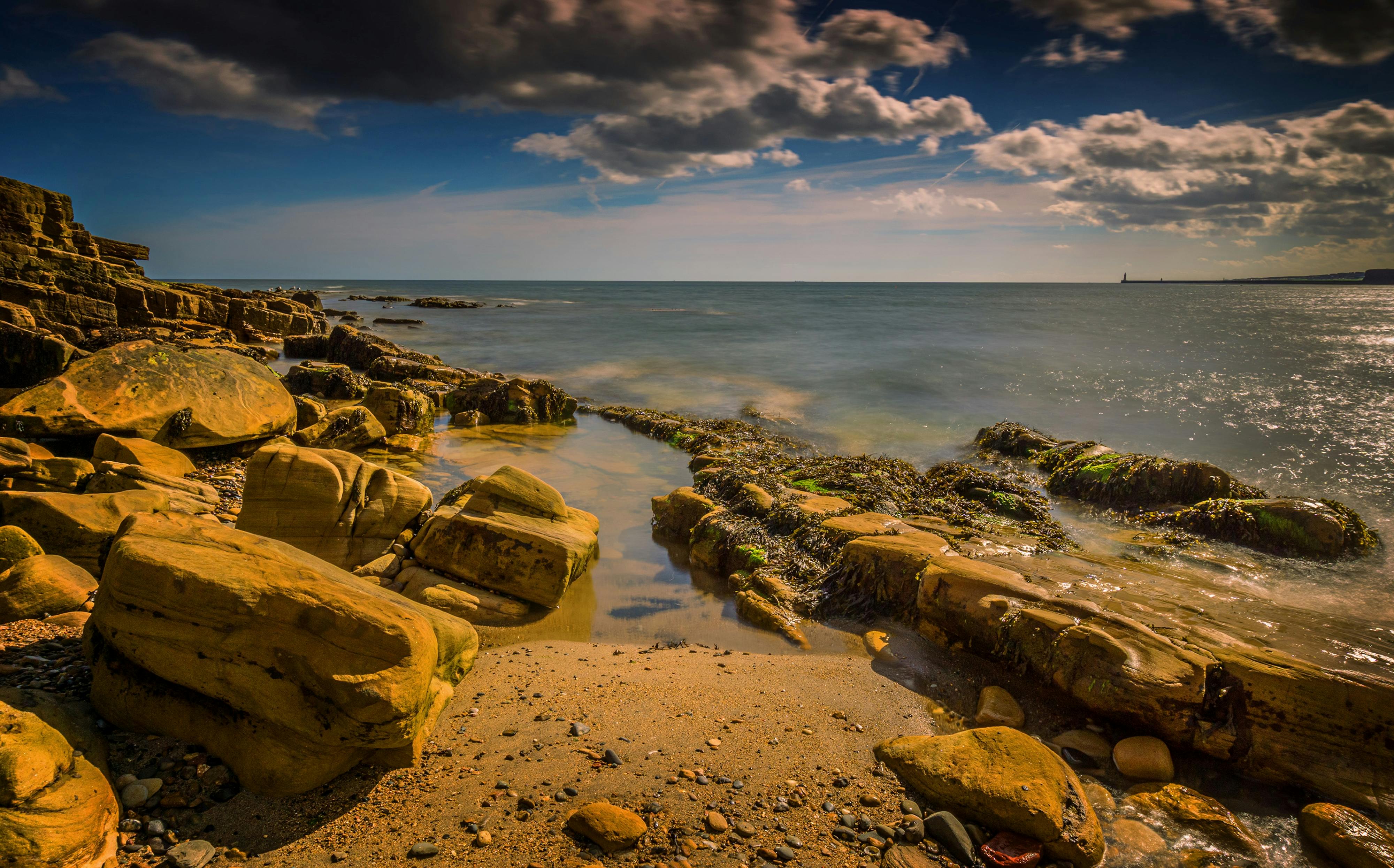 Rocks on Seashore · Free Stock Photo