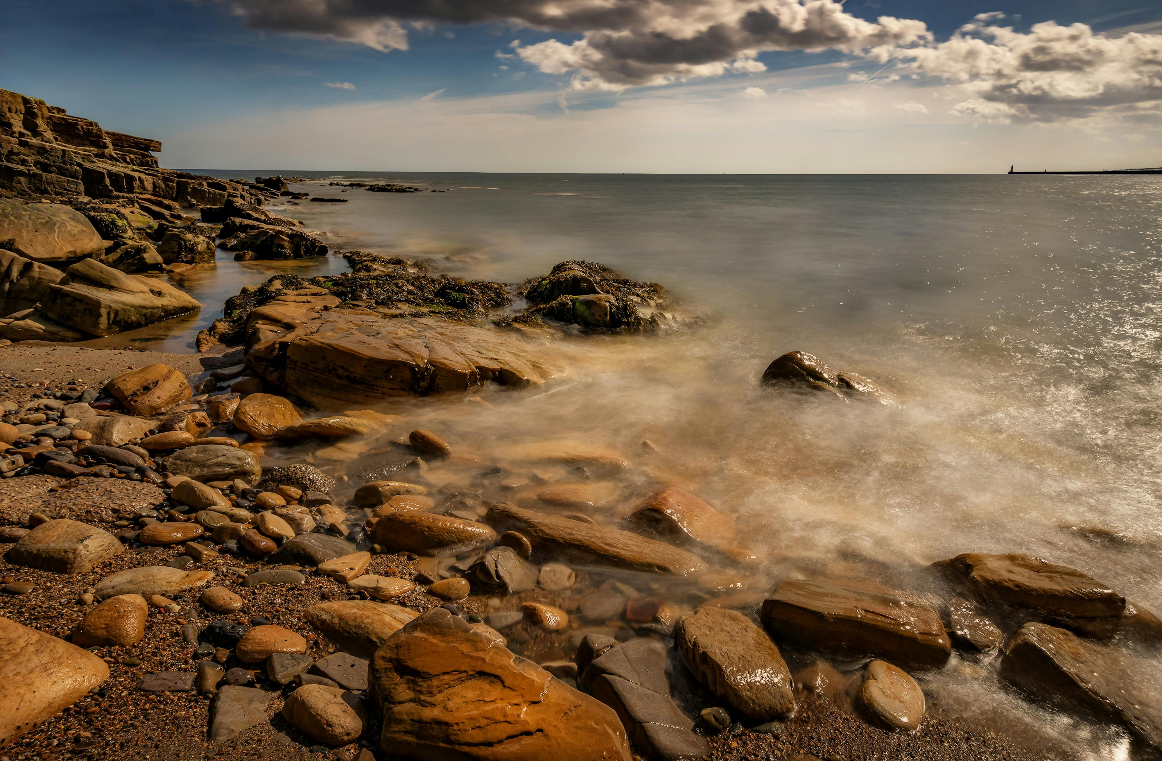 Rocks on the Ocean Shore · Free Stock Photo