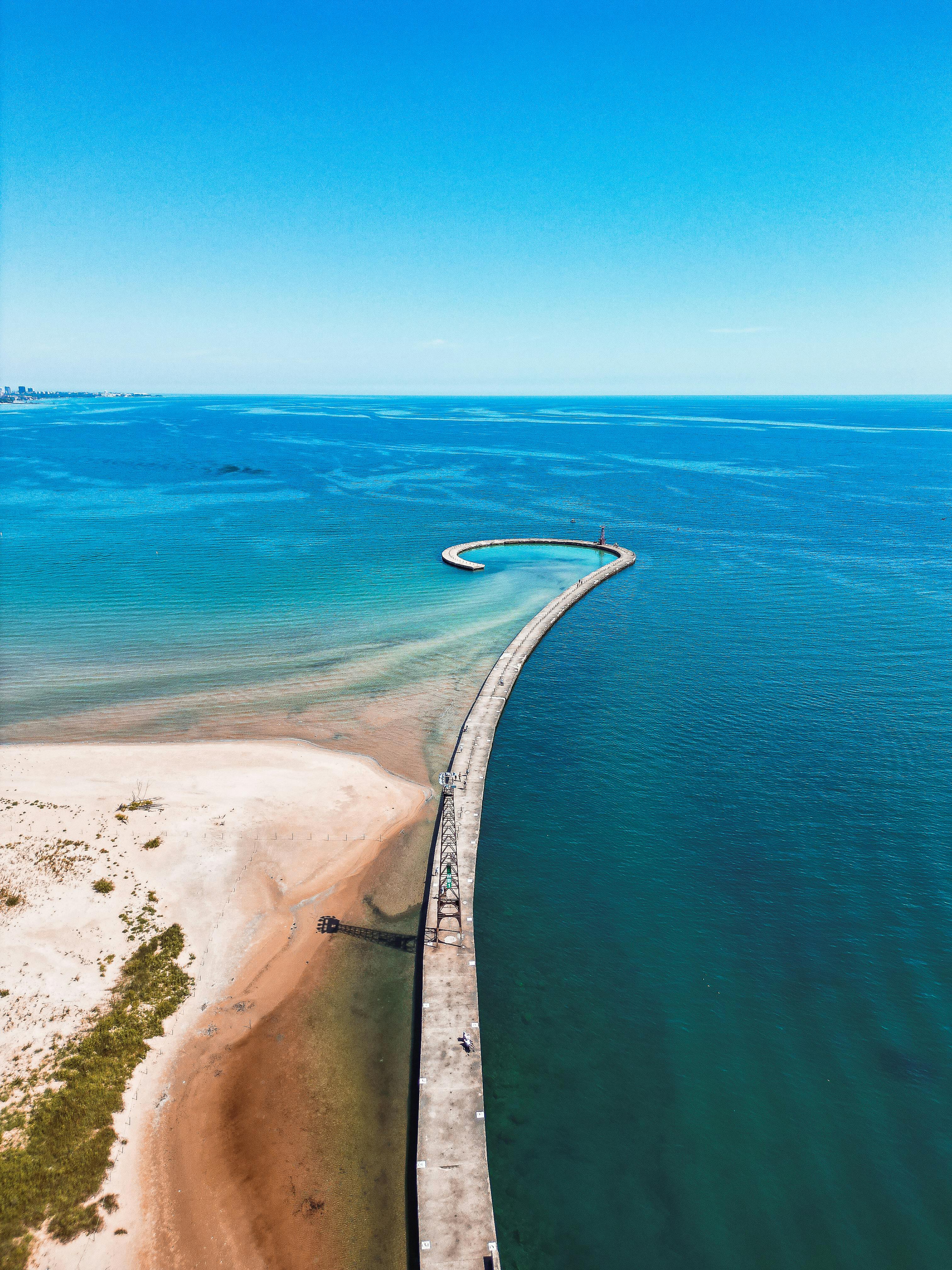 Aerial View of Montrose Beach in Illinois, United States · Free Stock Photo