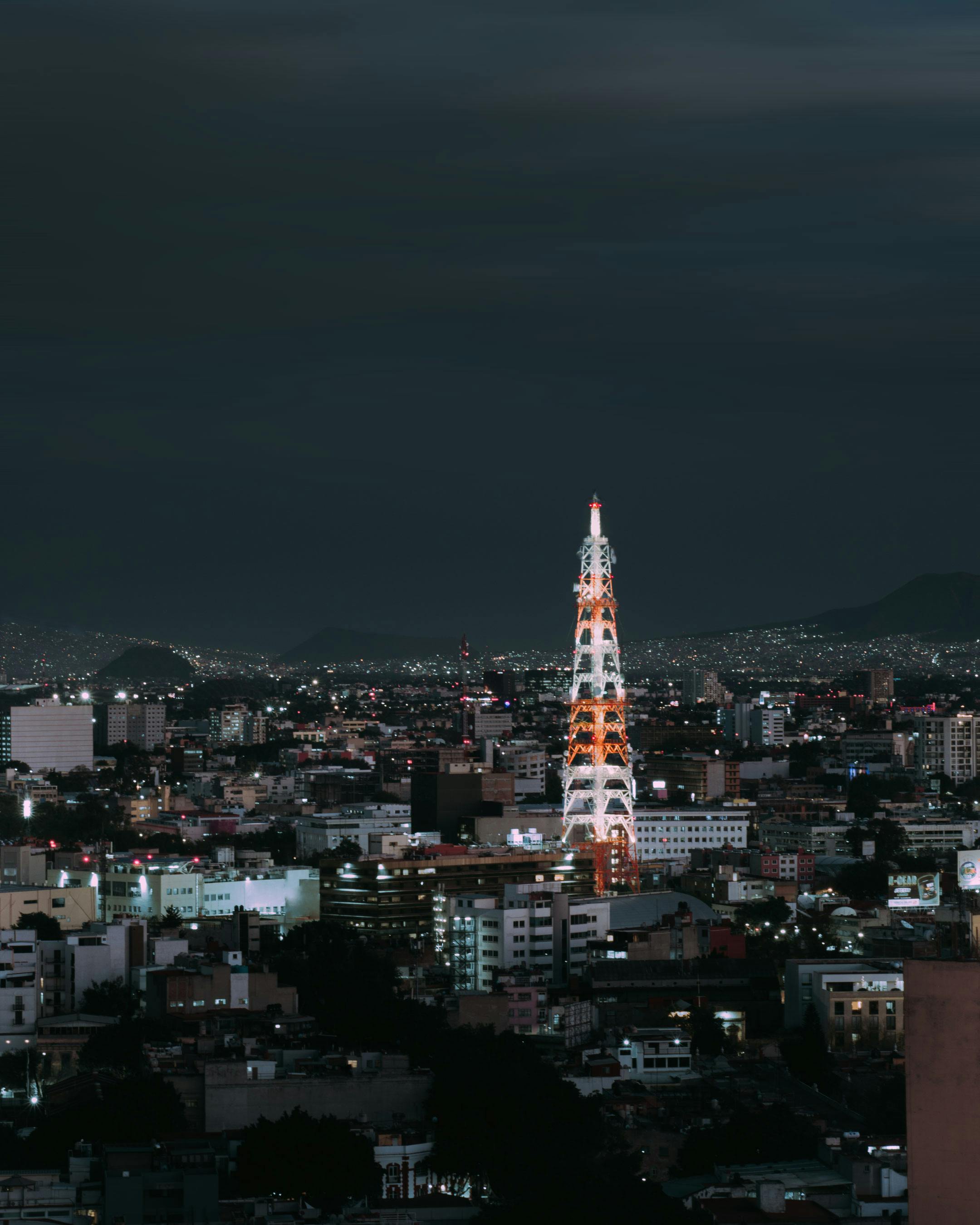 High Rise Buildings during Night Time · Free Stock Photo