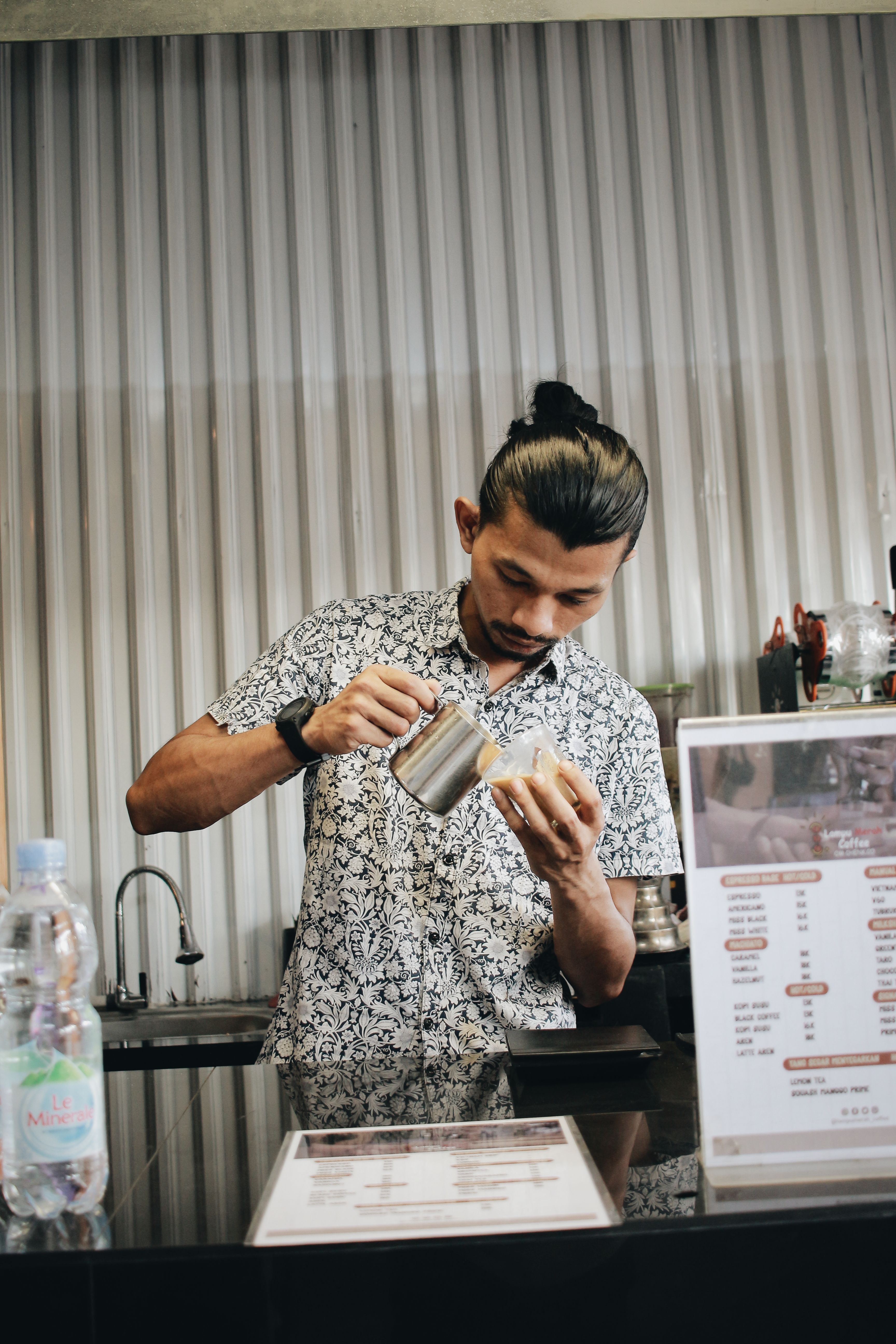 Barista Making A Coffee · Free Stock Photo