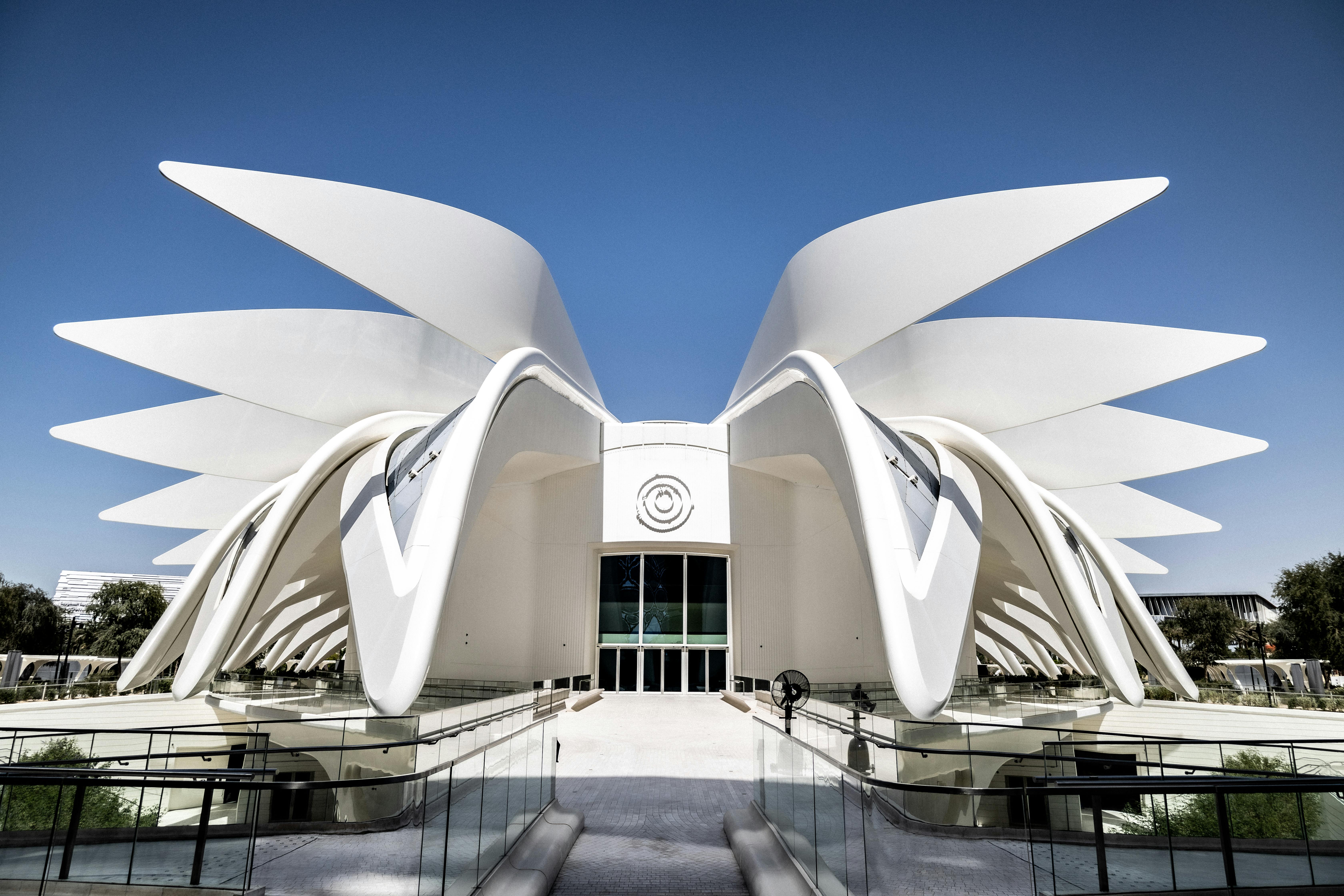 Futuristic Building Facade · Free Stock Photo