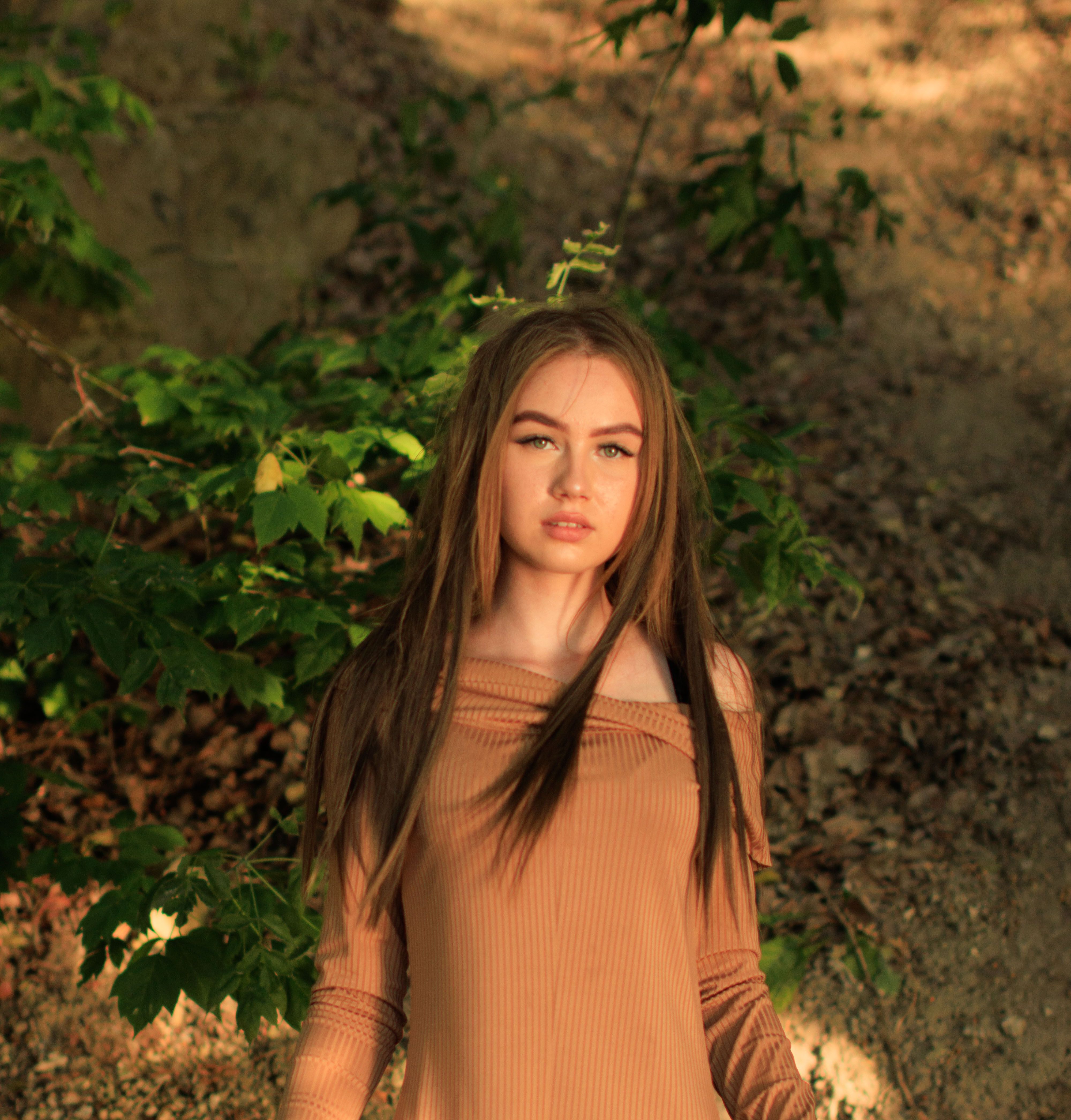 Portrait of Woman with Long Hair · Free Stock Photo