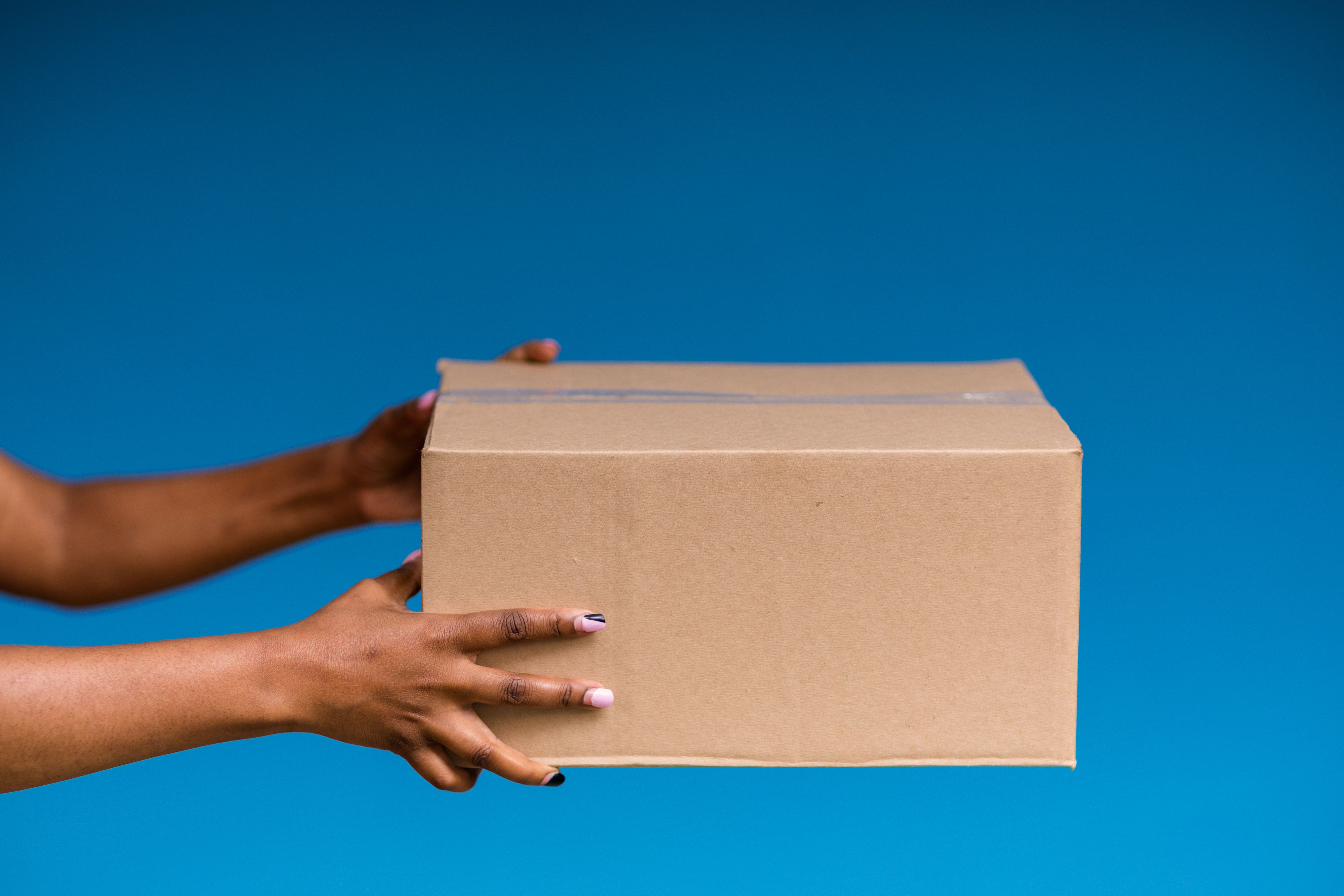 Woman picking up from the Carton Box · Free Stock Photo