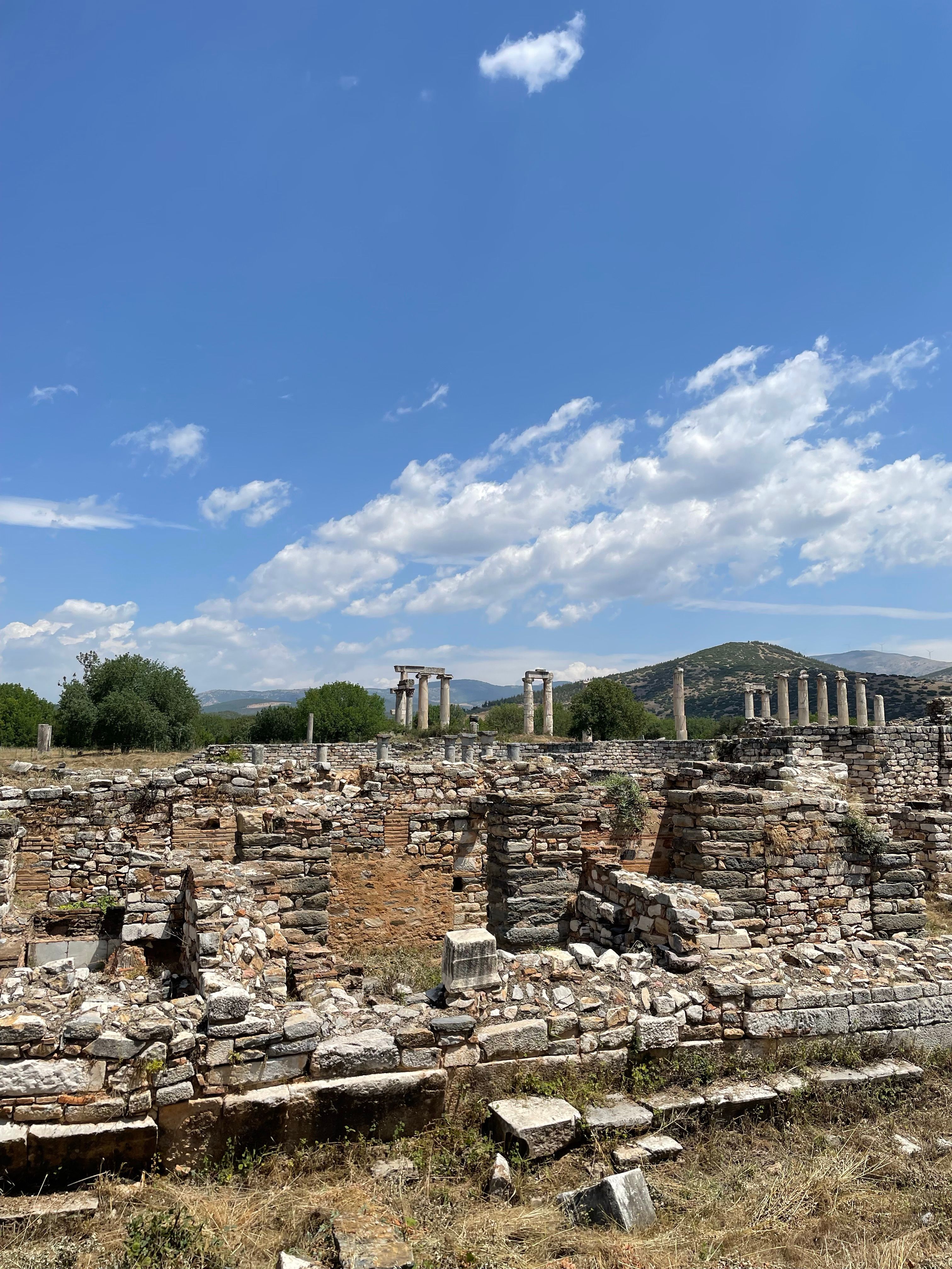 Pillars and a Stone Pathway · Free Stock Photo