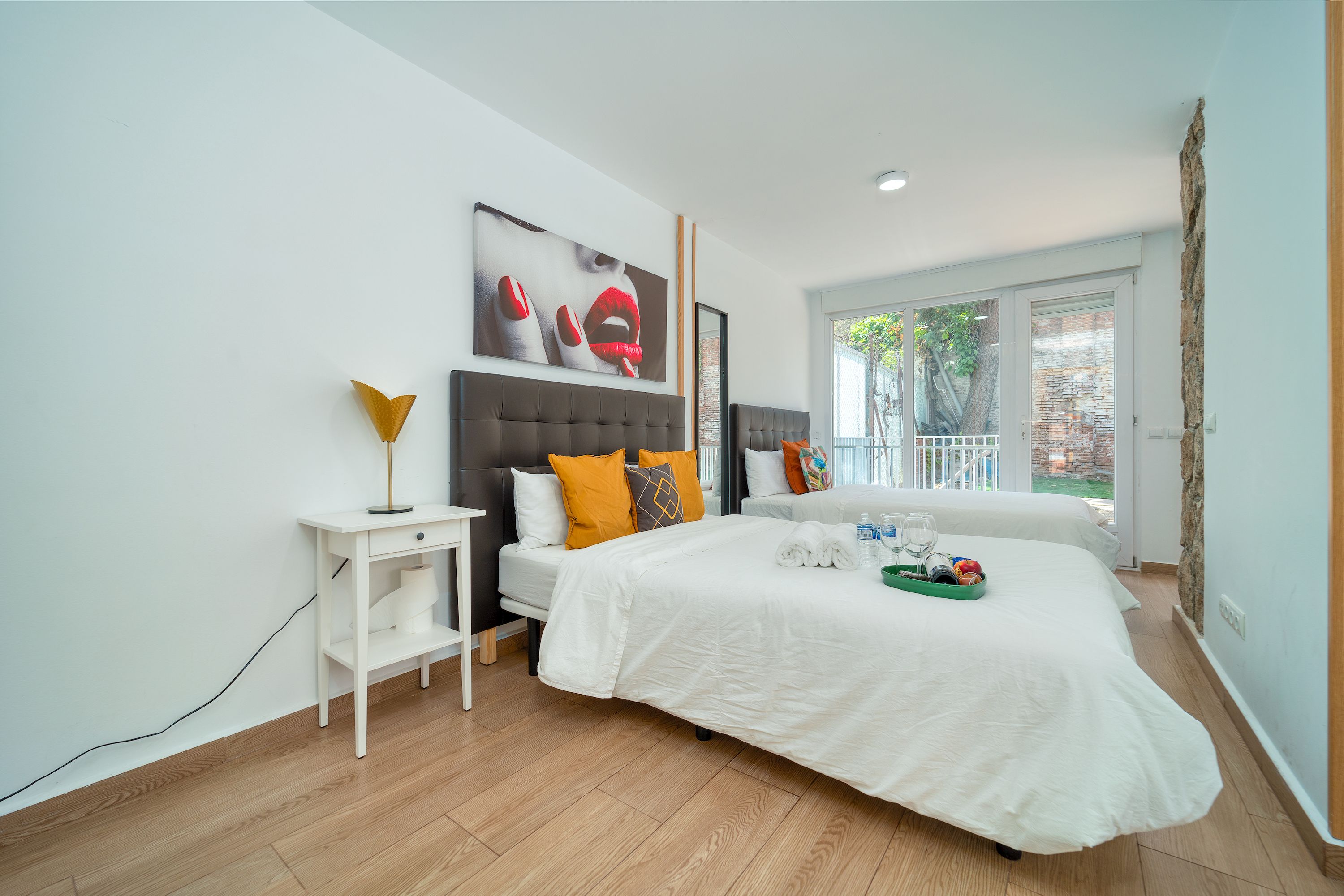 Bedroom Design with Glass Door and Window · Free Stock Photo