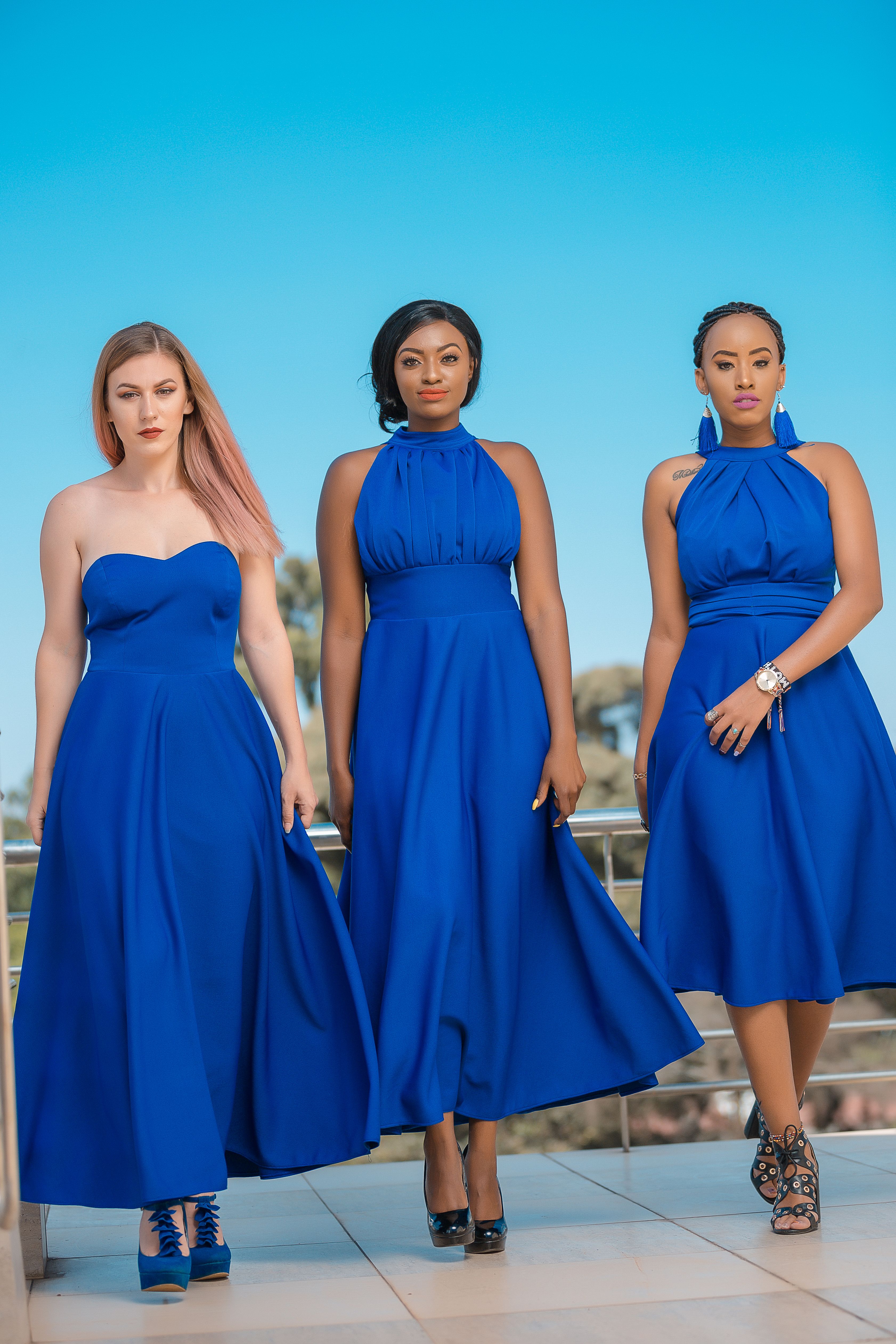 Photo of Woman Wearing Blue Dress · Free Stock Photo