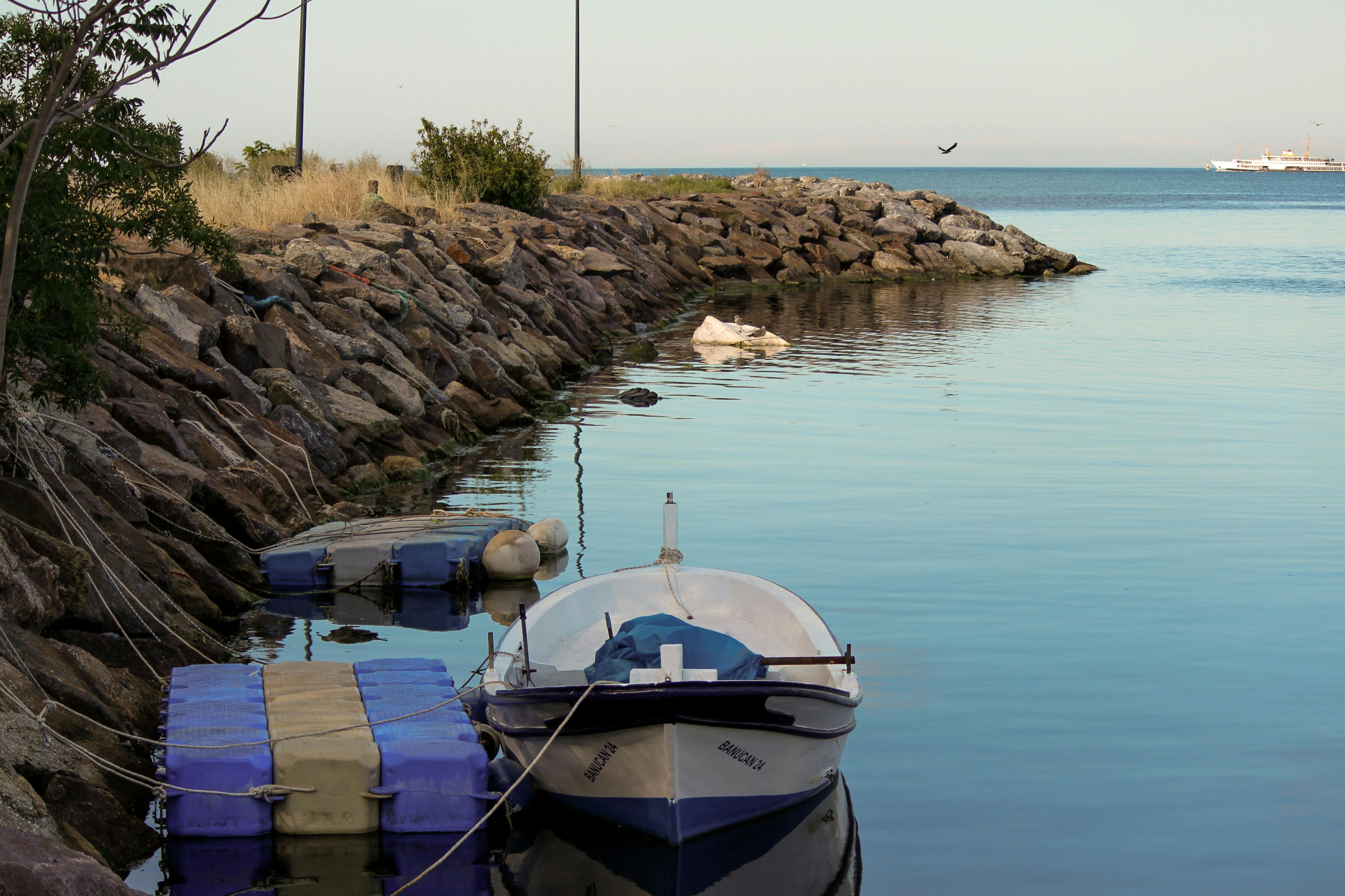 A Rowboat by a Riverside · Free Stock Photo