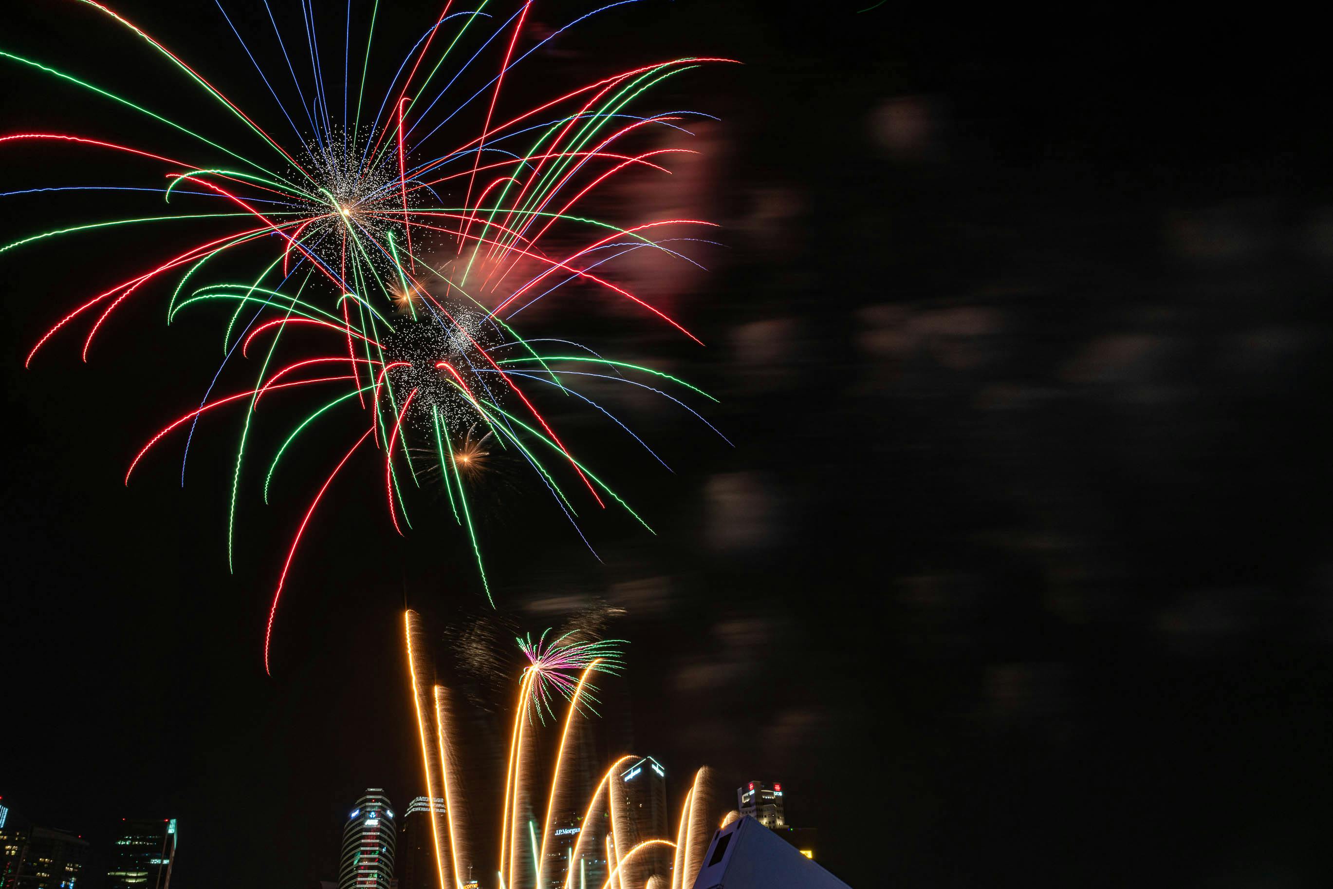 Fireworks Display over Brown Concrete Building during Nighttime · Free ...