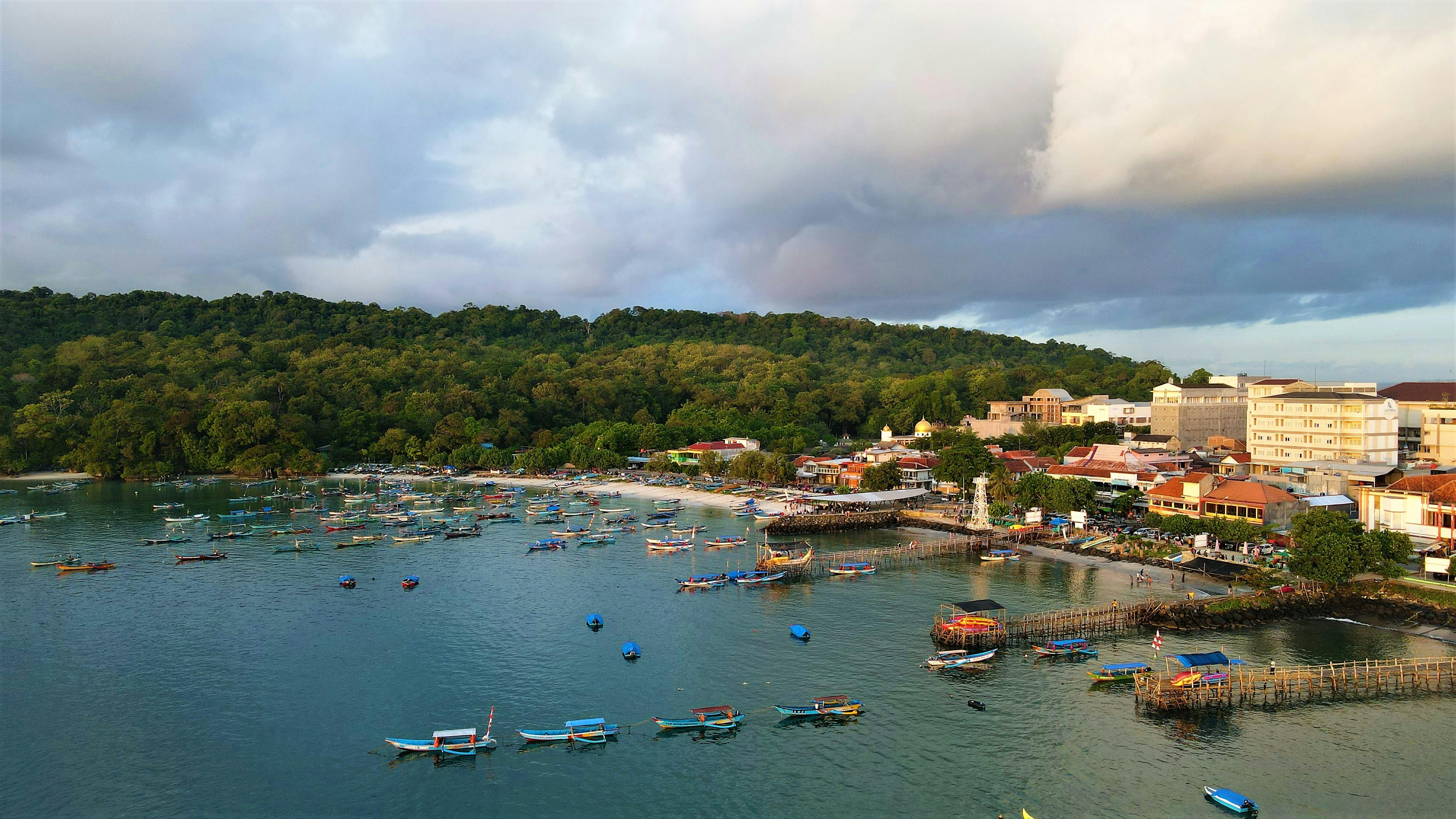 An Aerial Shot of the Pangandaran Beach · Free Stock Photo