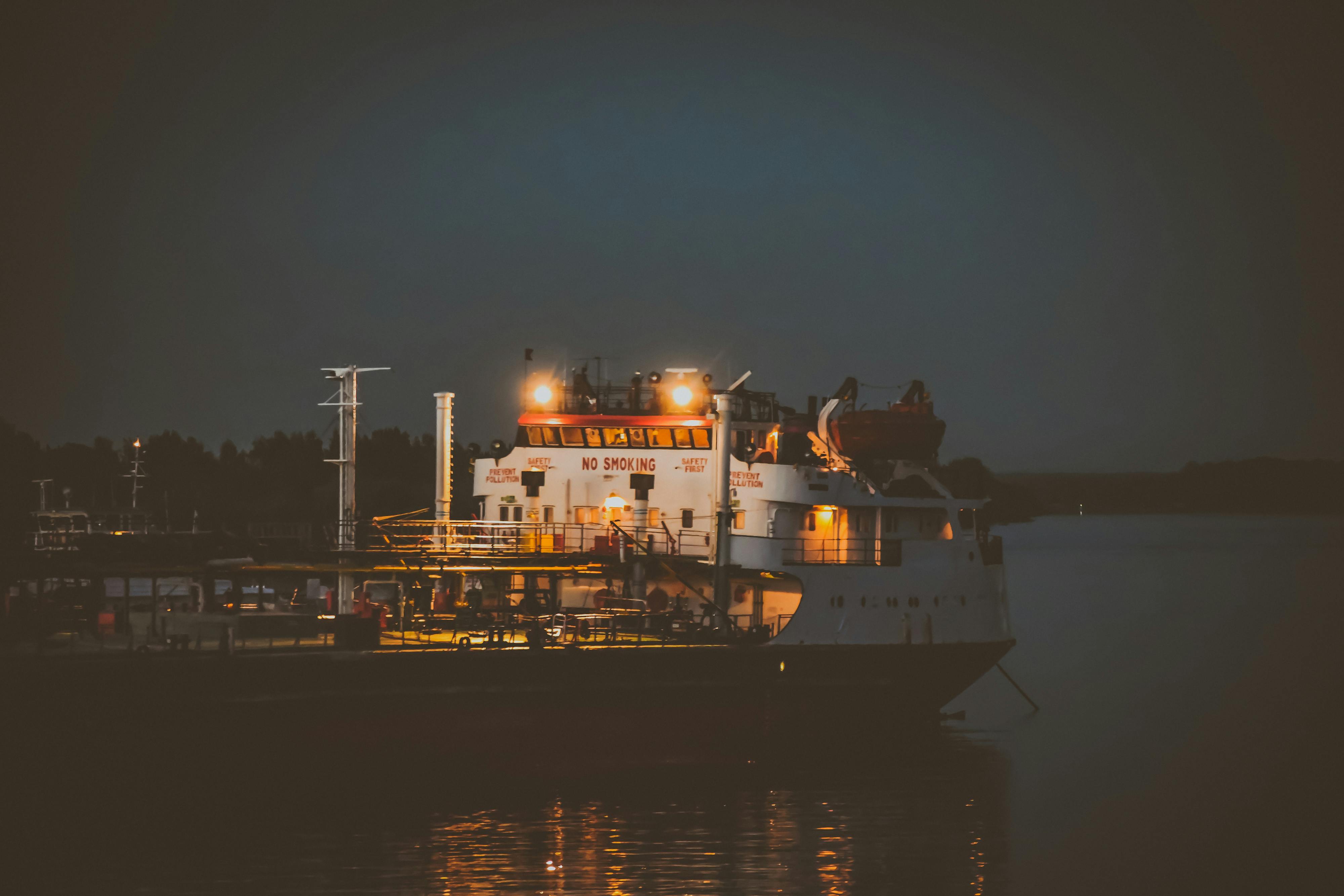 Photo of a Ferry at Sunset · Free Stock Photo