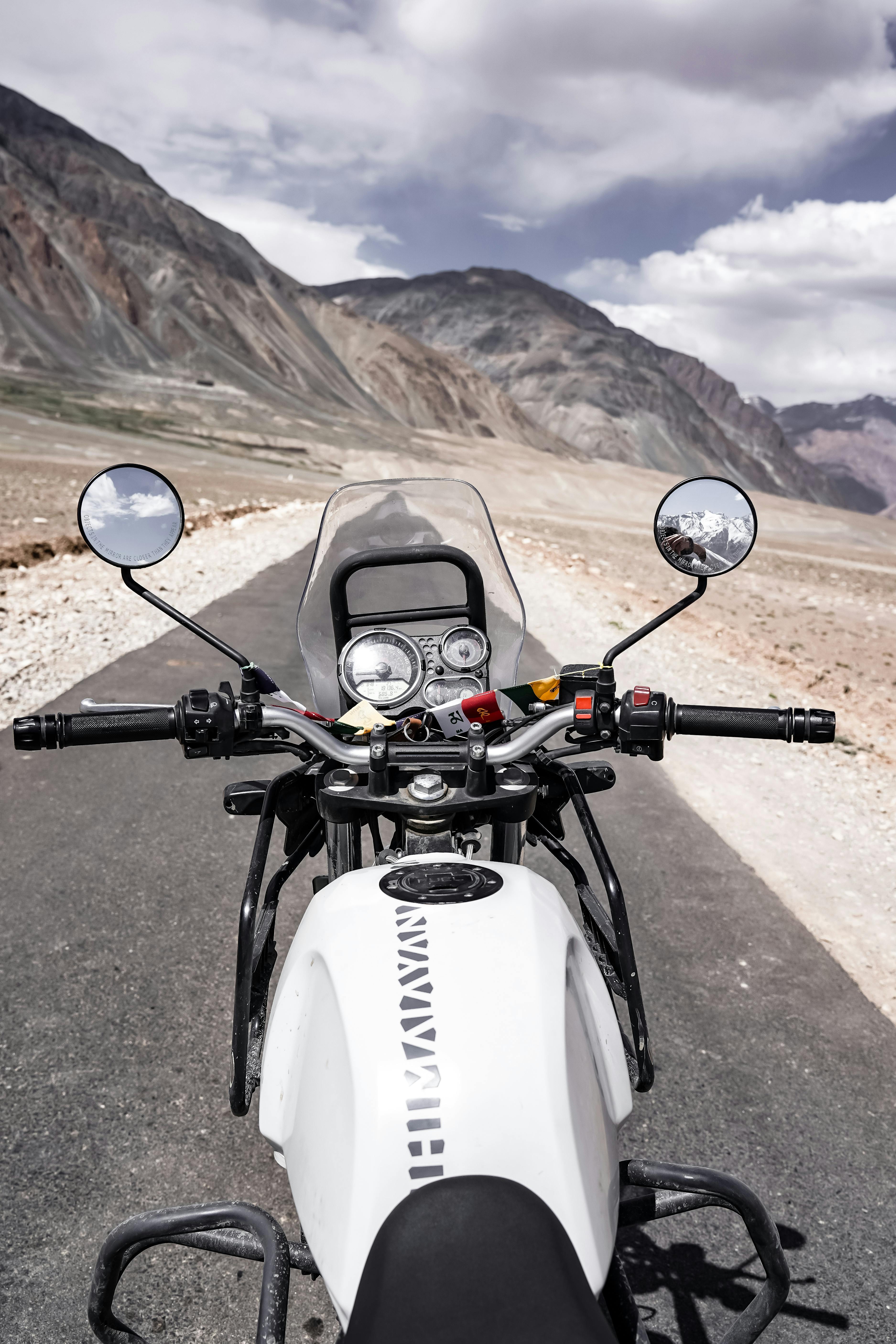 Motorcycle on Road in Mountains · Free Stock Photo